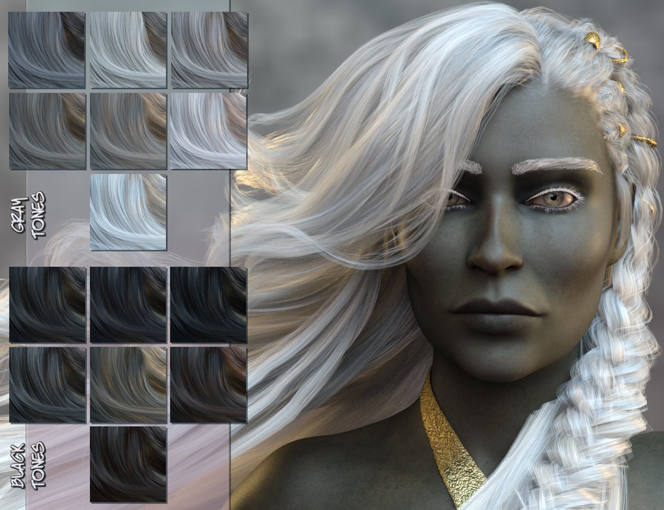 AB Natural Hair Shaders | Daz 3D