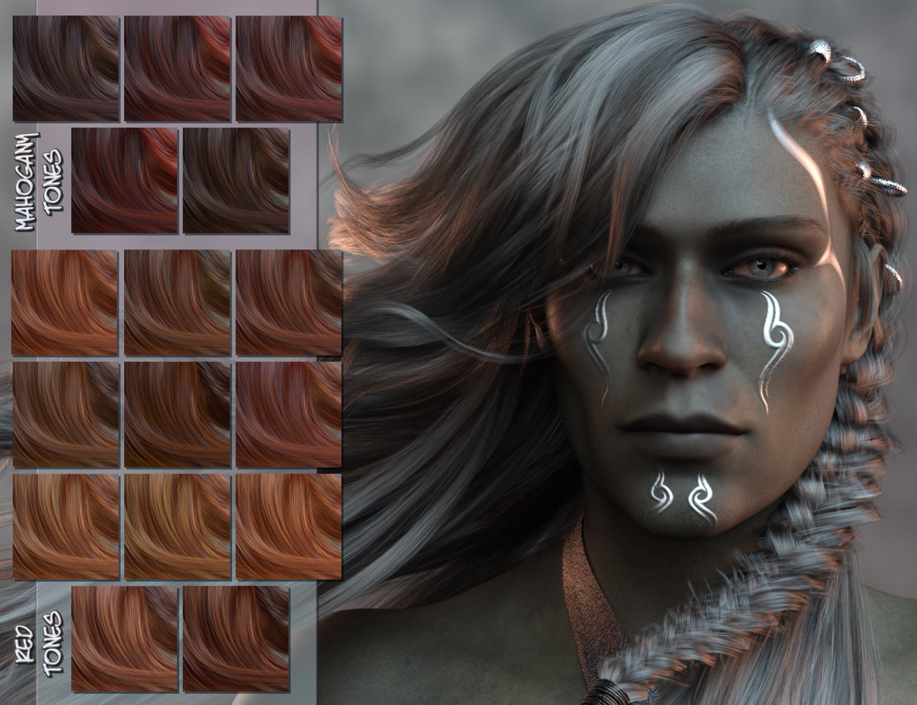 AB Natural Hair Shaders | Daz 3D