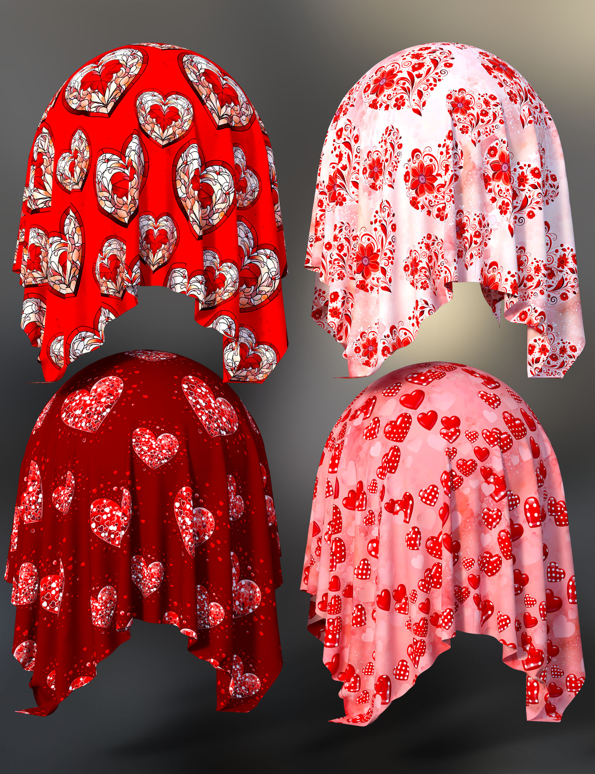 Radiant Heart Fabric Iray Shaders - MR | Daz 3D