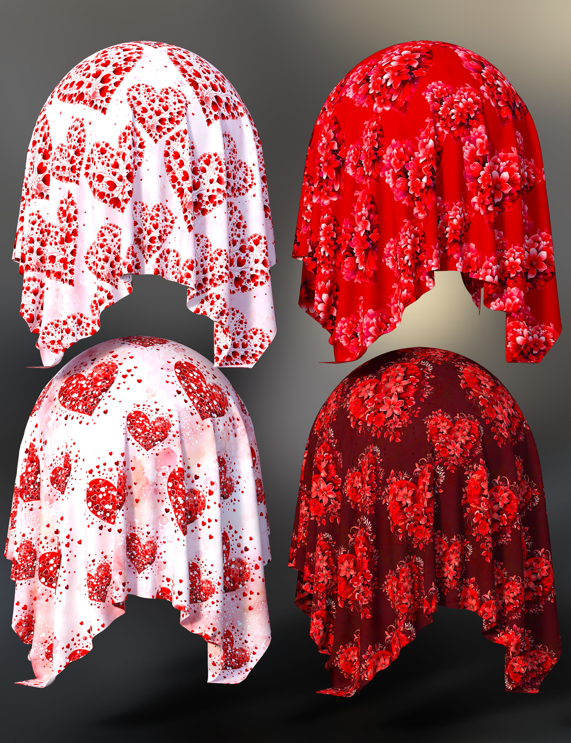 Radiant Heart Fabric Iray Shaders - MR | Daz 3D