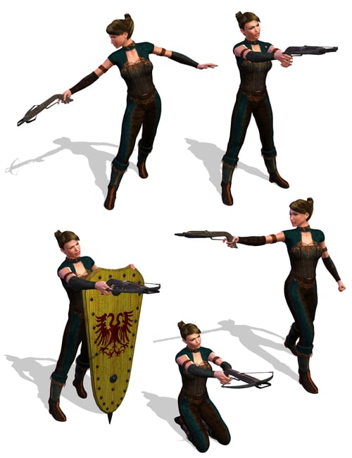 Crossbow Combat Reloaded | Daz 3D