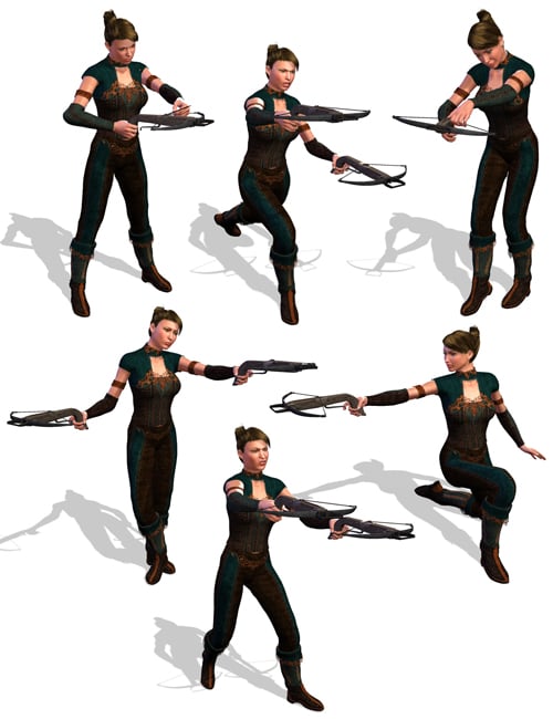 Crossbow Combat Reloaded | Daz 3D