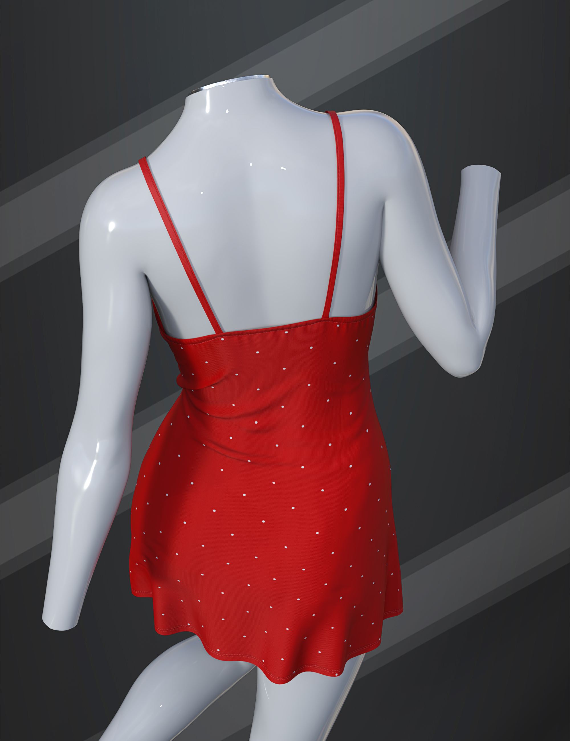 dForce SU Cute Slip Dress for Genesis 9, 8.1, and 8 Female | Daz 3D