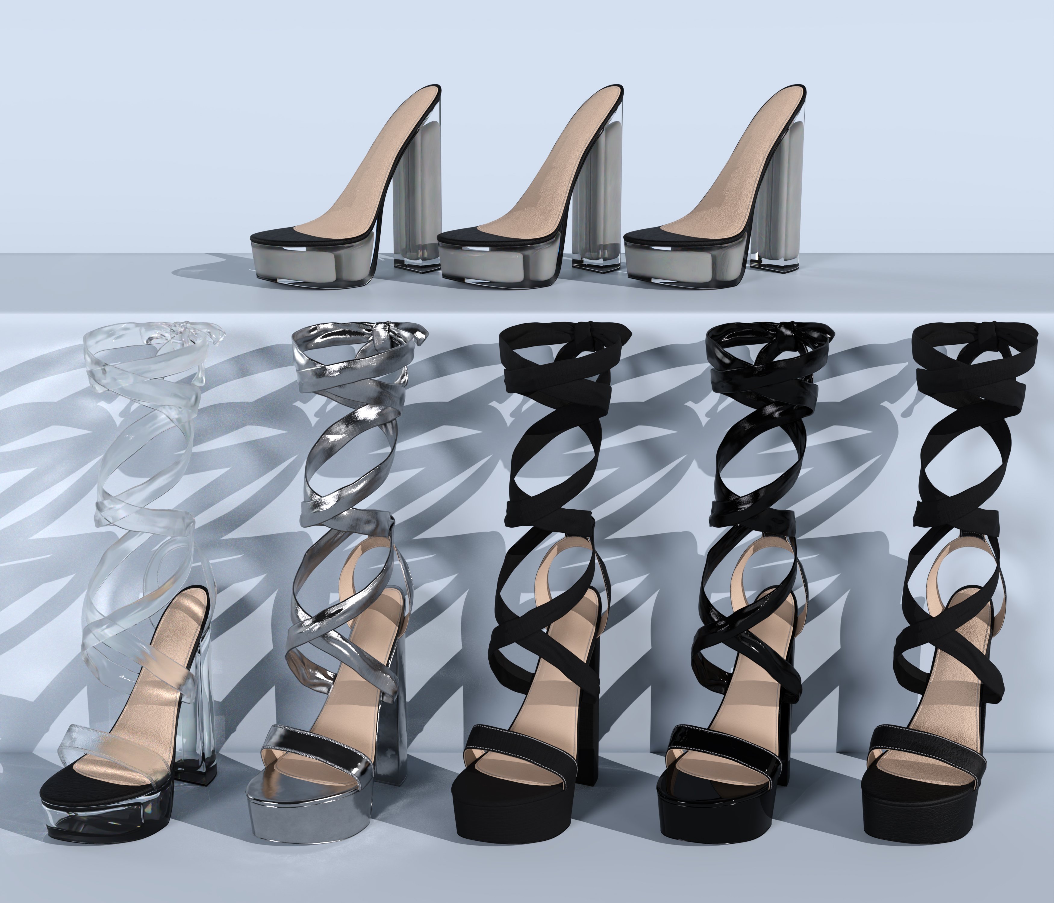 CW Katie High Heels For Genesis 9 and 8 Female | Daz 3D