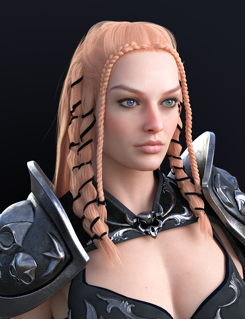 Moonlit Empress Dark Fantasy Hair for Genesis 8, 8.1 and 9 Females | Daz 3D