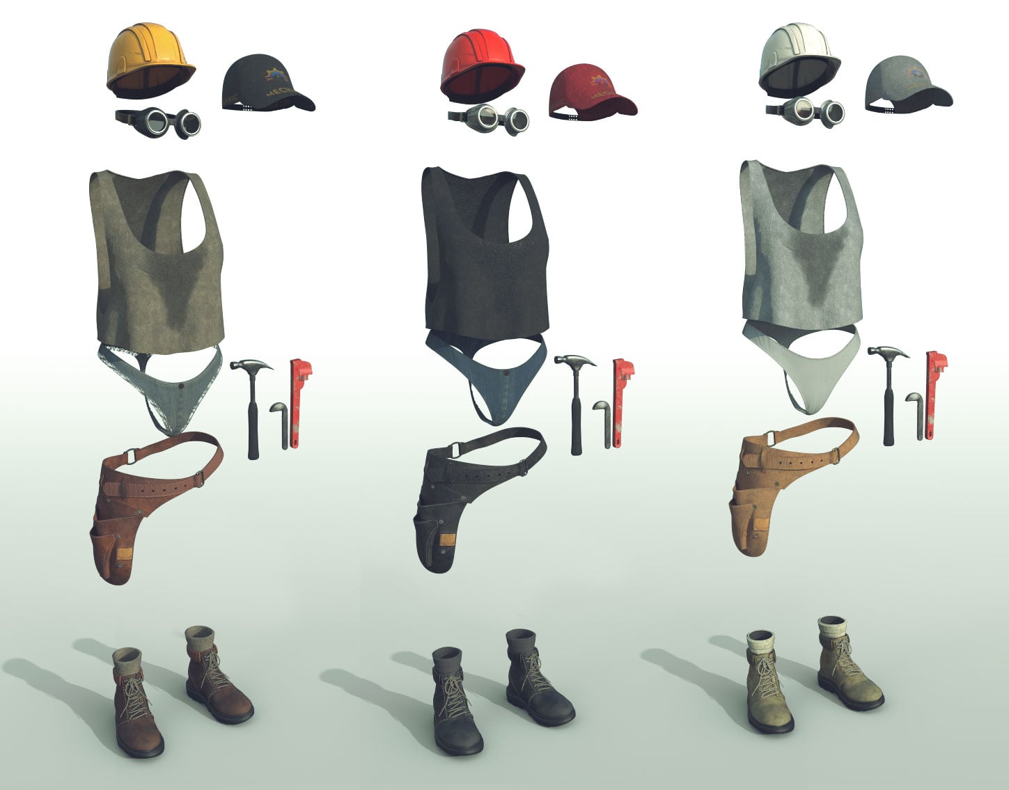 dForce Mechanic Outfit and Props | Daz 3D