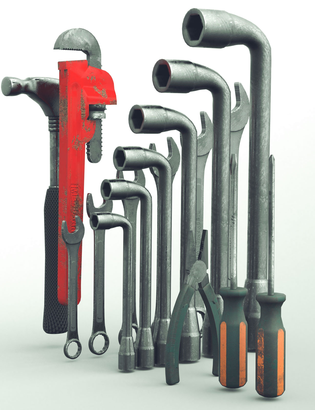 dForce Mechanic Outfit and Props | Daz 3D