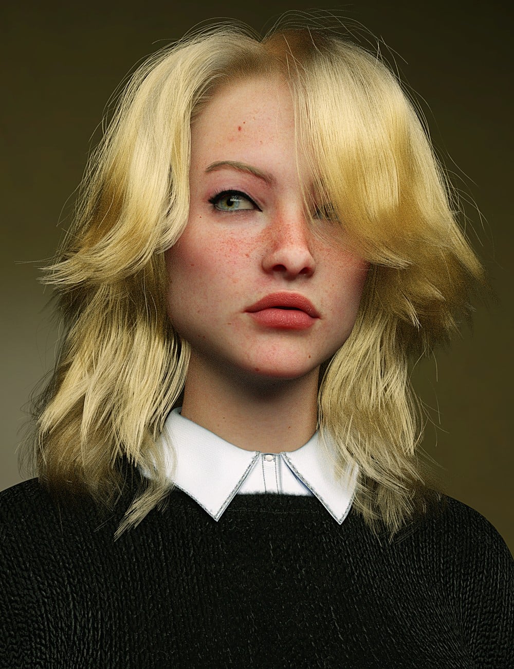 dForce Wolf Cut Hair for Genesis 9 | Daz 3D