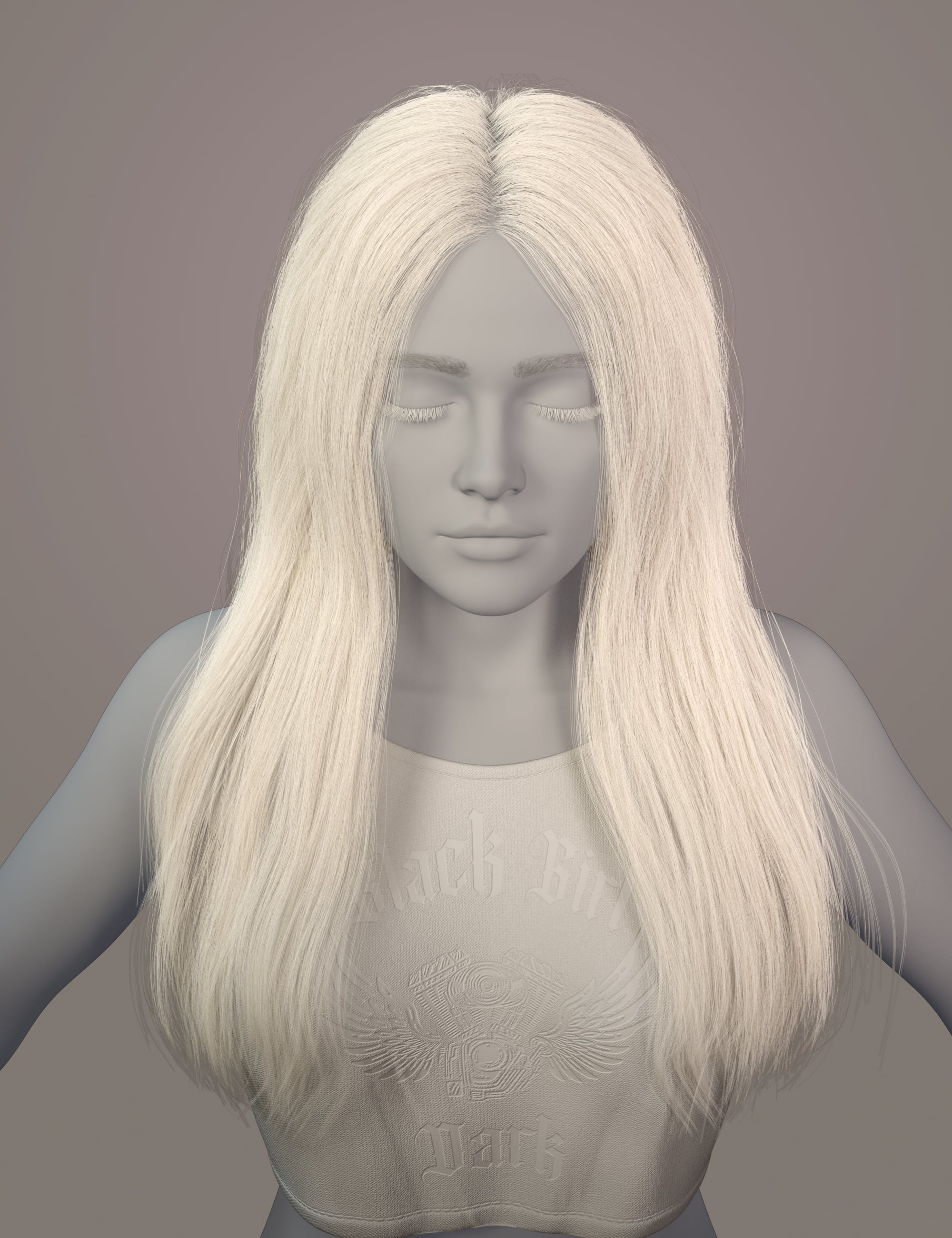 dForce Strand-Based FE Shawl Long Hair for Genesis 9 | Daz 3D