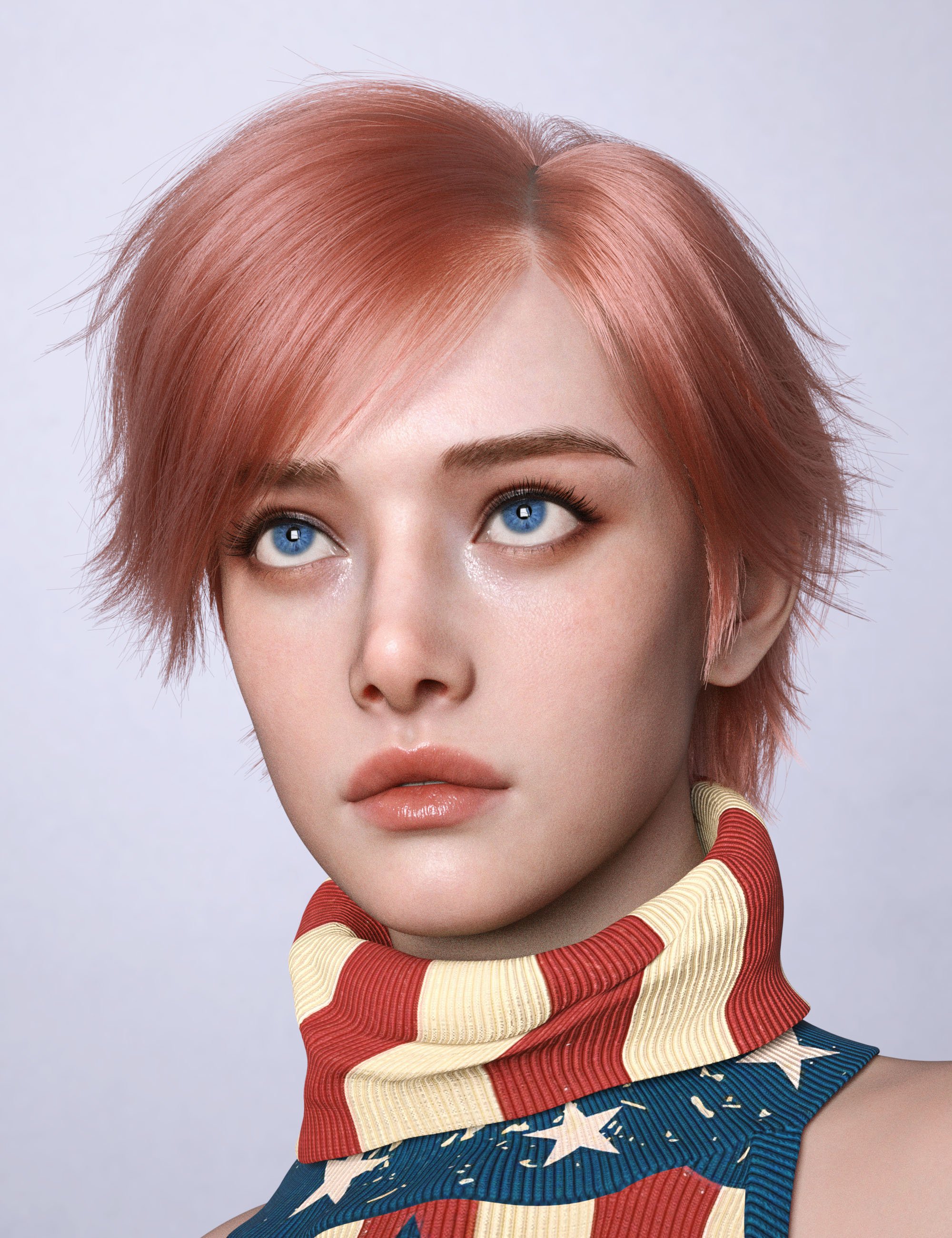 dForce AK Brilliant Hair for Genesis 9 | Daz 3D