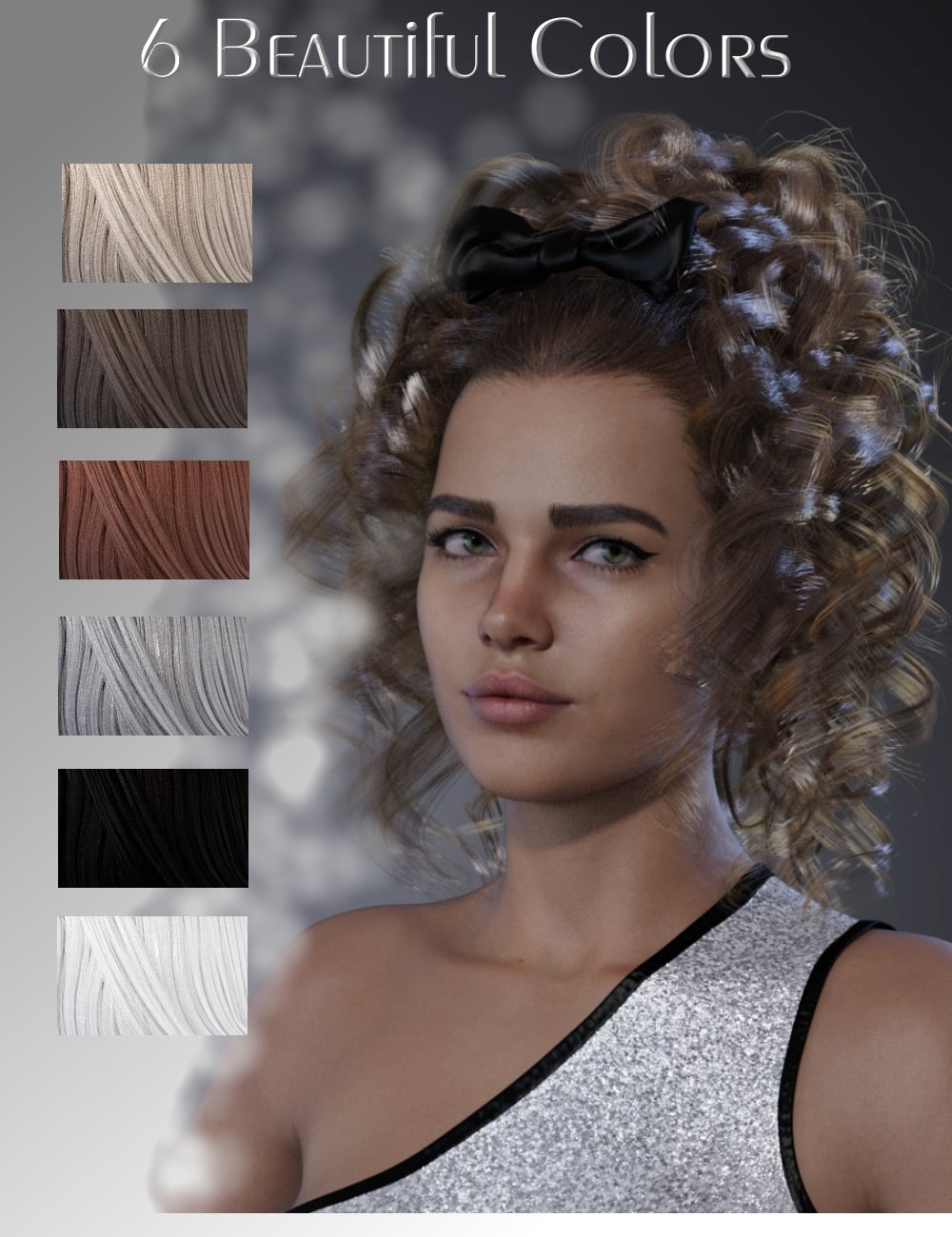 dForce Anna Feminine Top Curls For Genesis 9 | Daz 3D