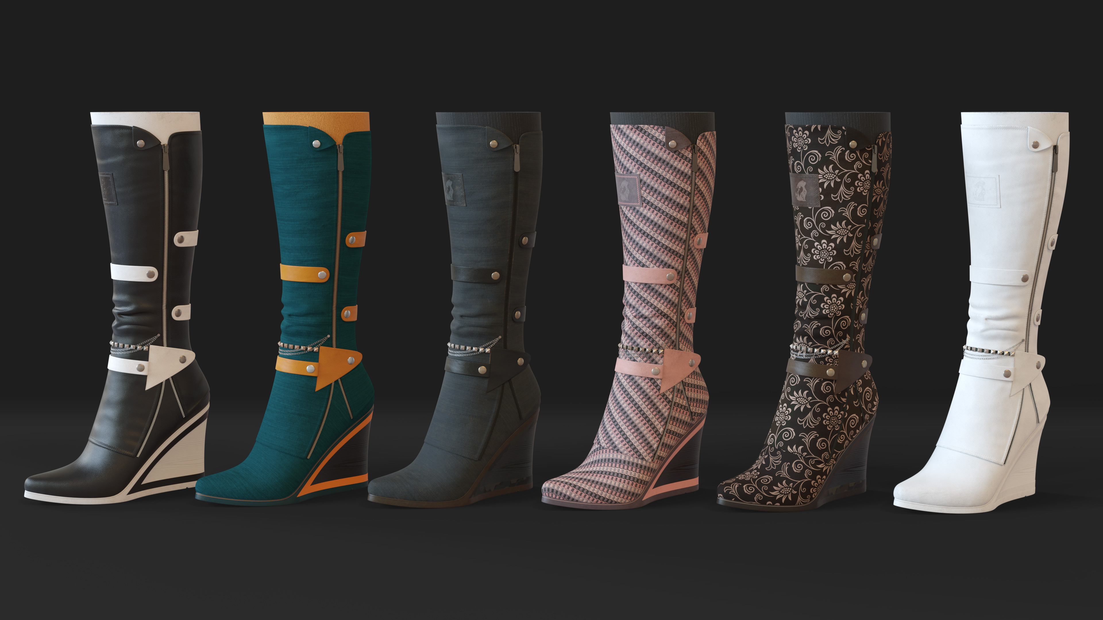 Breena Boots for Genesis 9 and 8 Female | Daz 3D