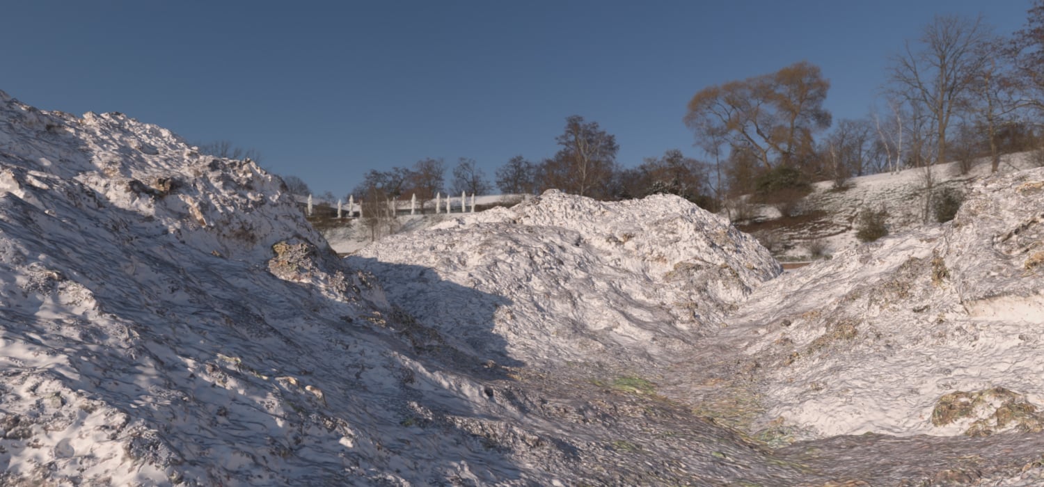 Icy Rock Vignette | Daz 3D