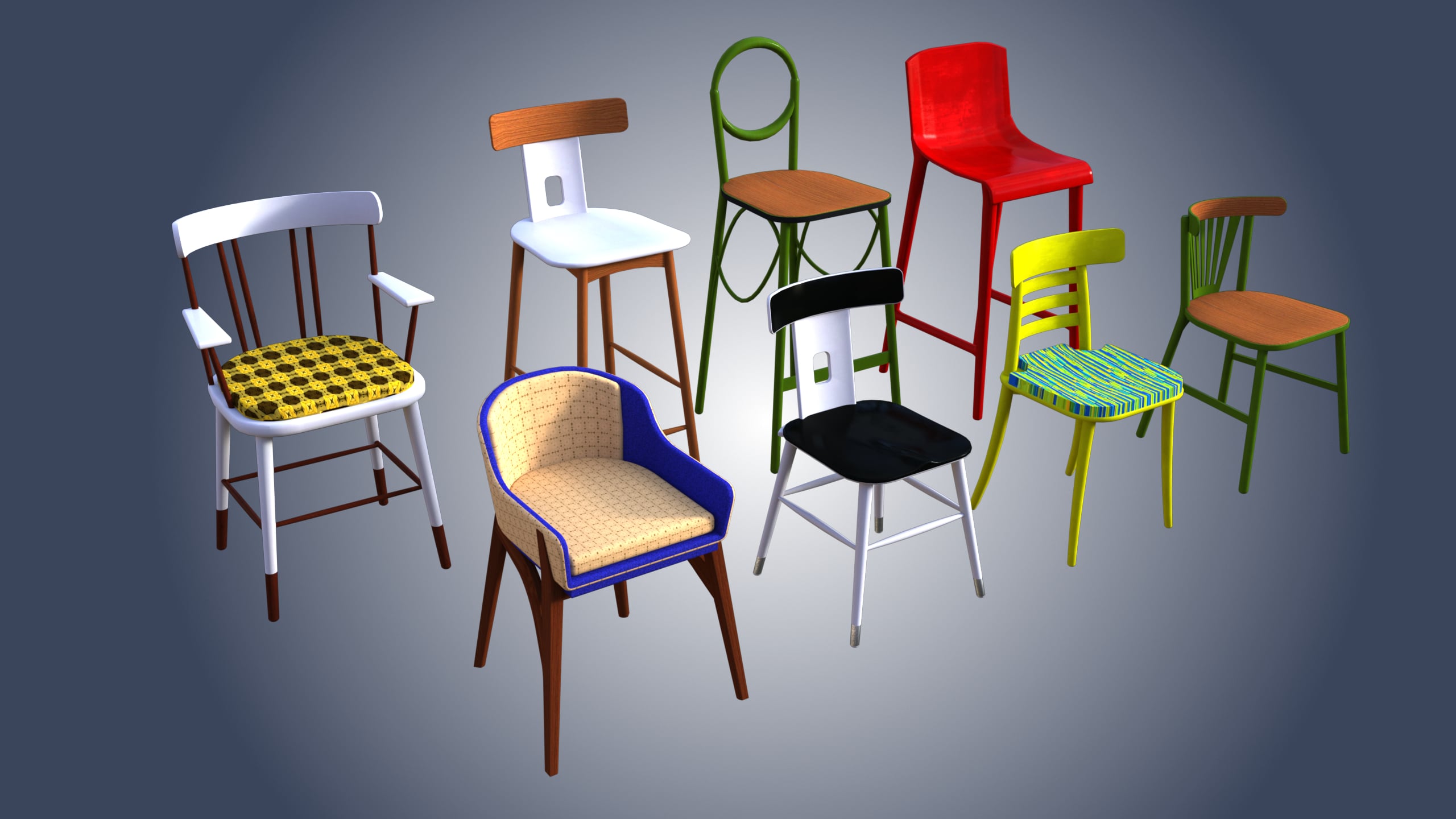 Chair Collection 1 | Daz 3D