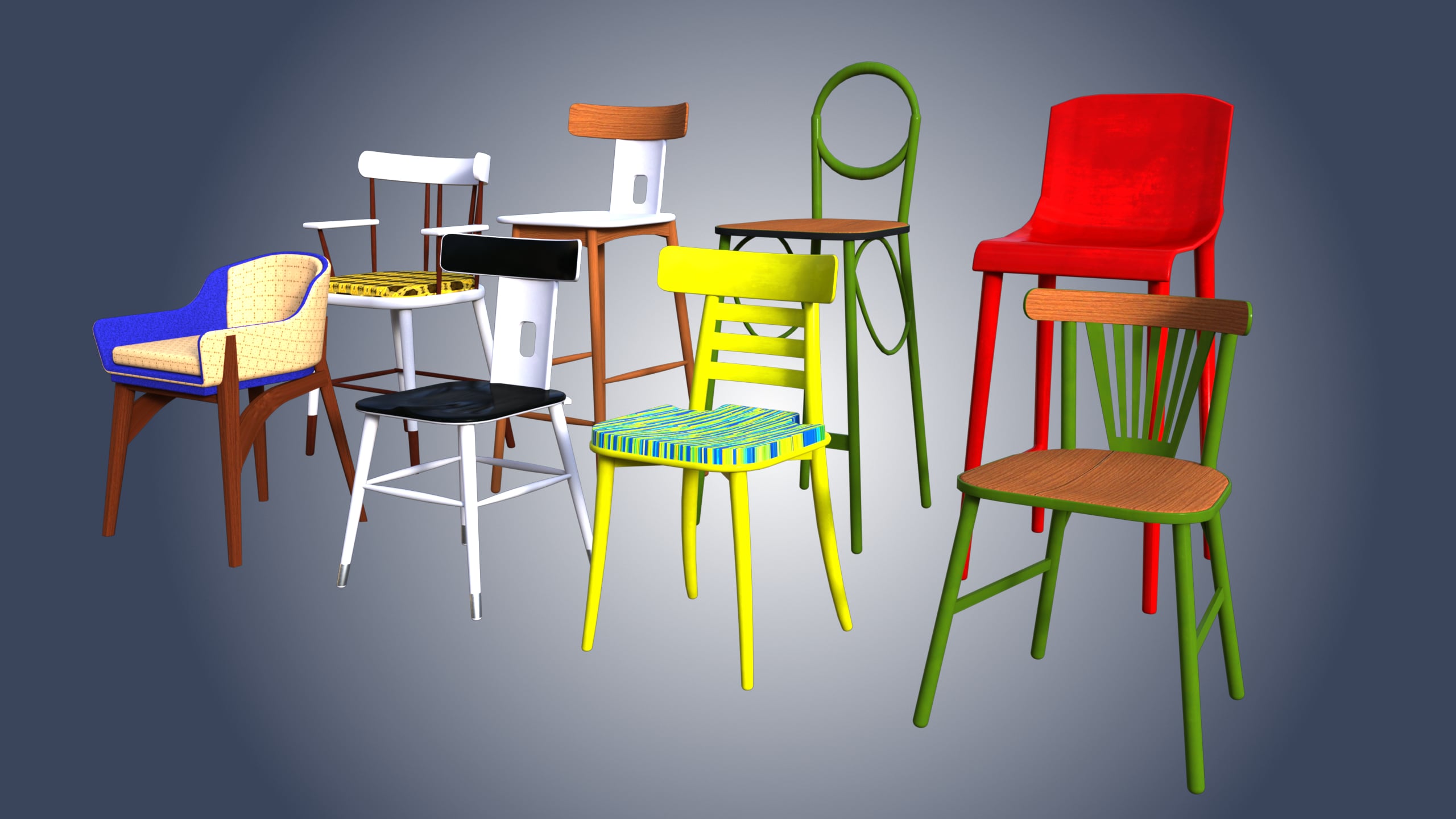 Chair Collection 1 | Daz 3D
