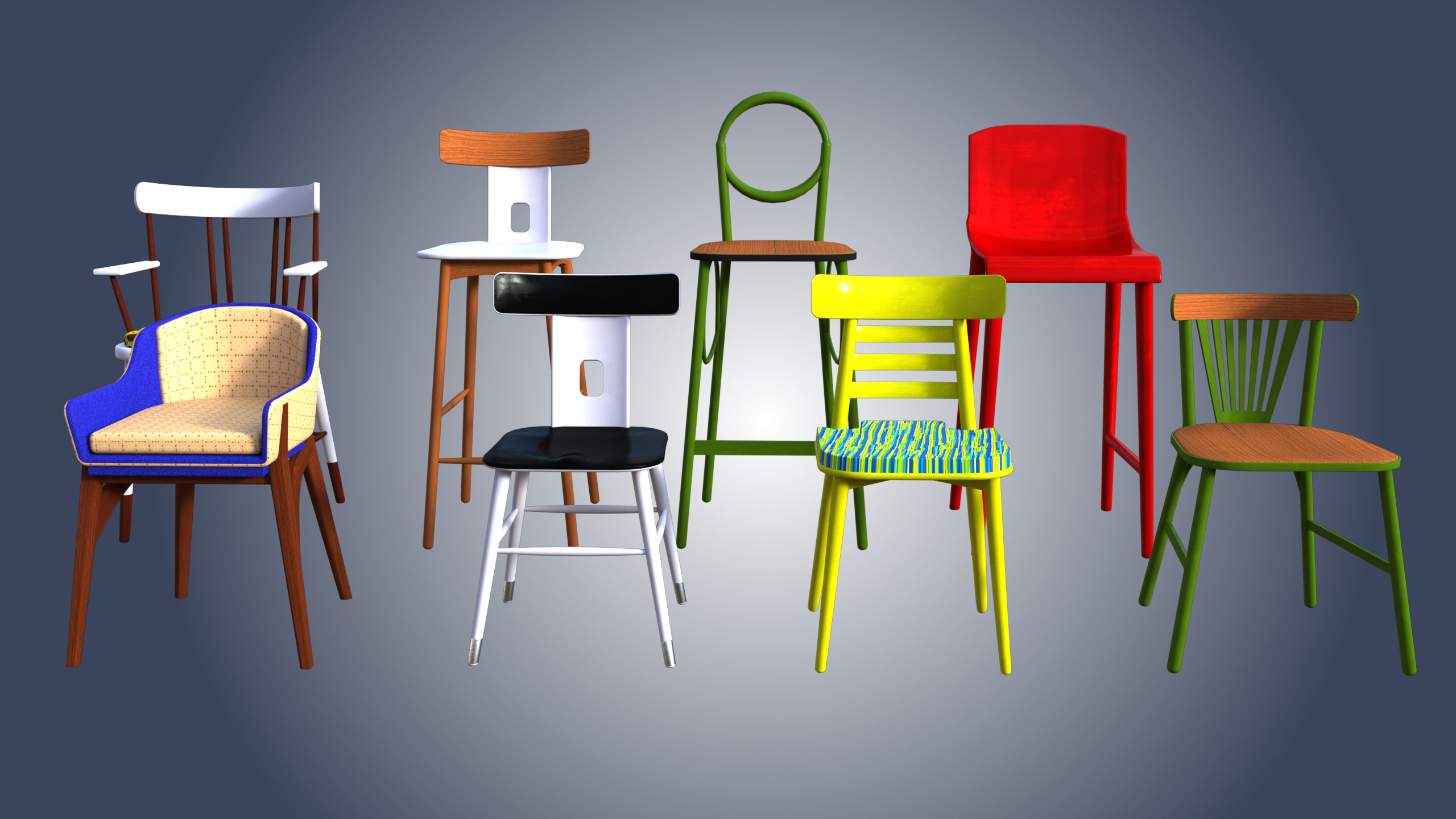 Chair Collection 1 | Daz 3D