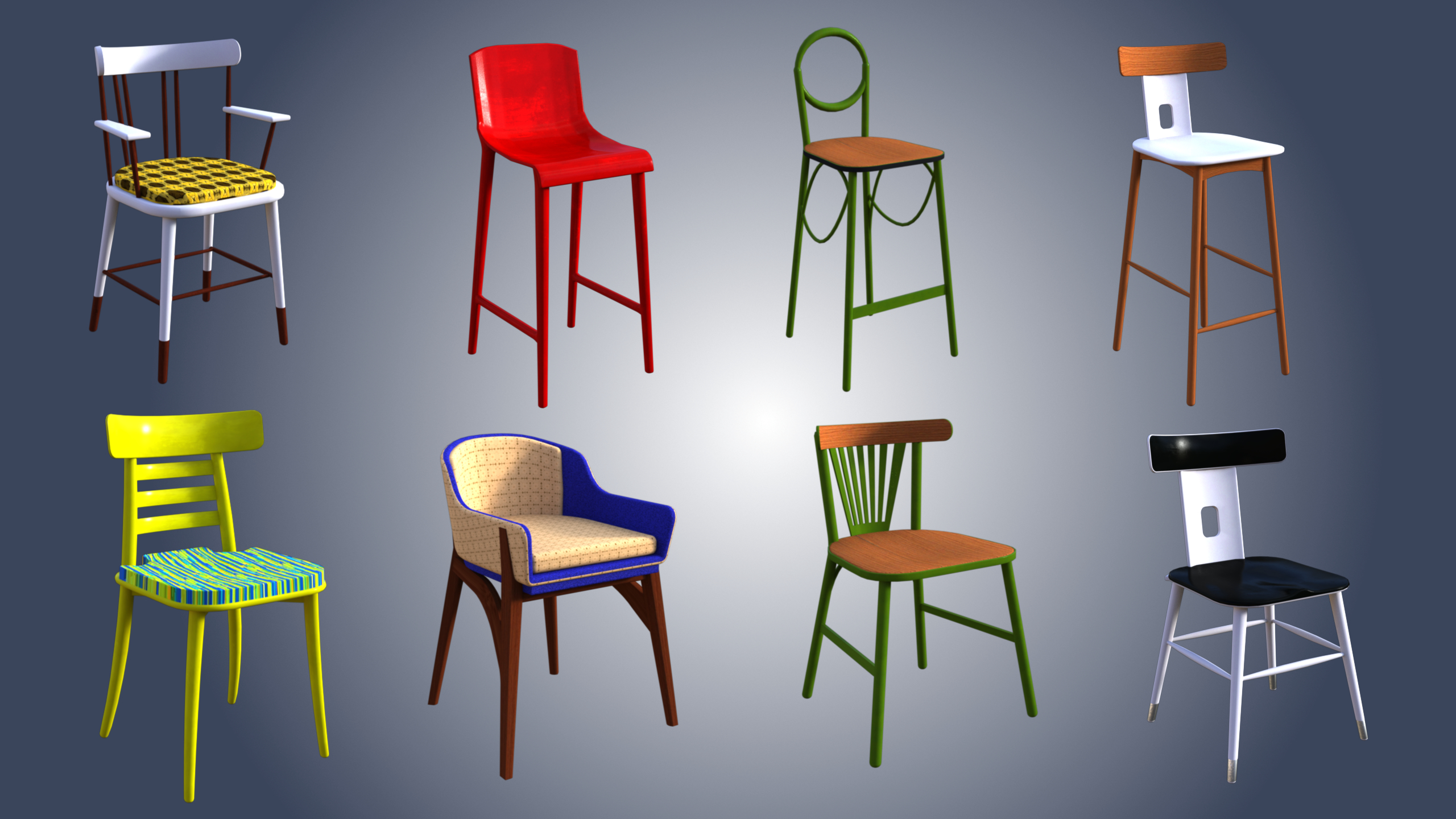 Chair Collection 1 | Daz 3D