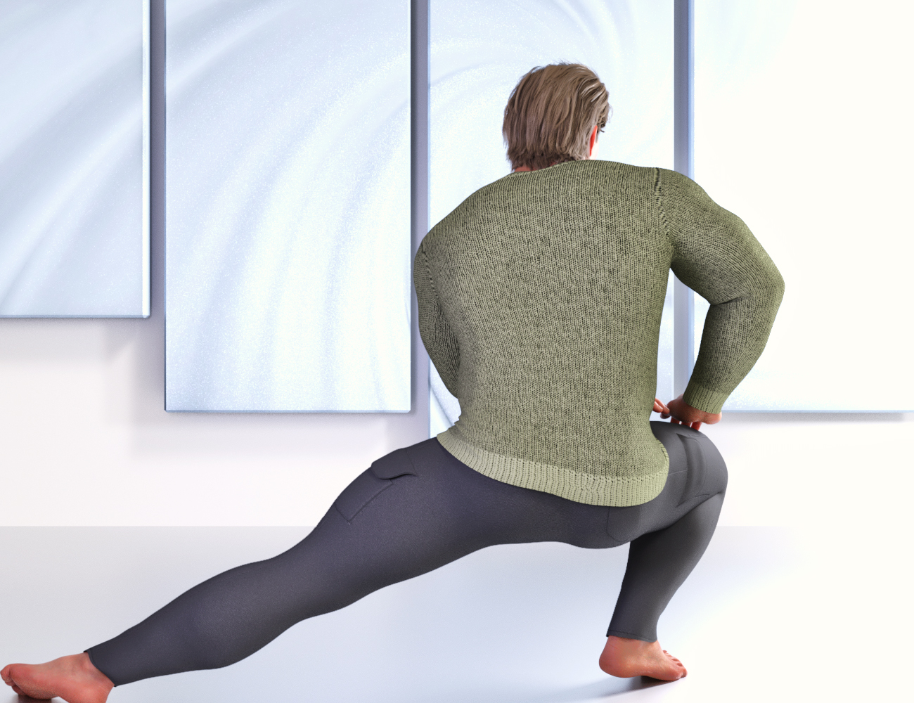 JMR dForce Herbert Sweater for Genesis 9 and 8 Male | Daz 3D