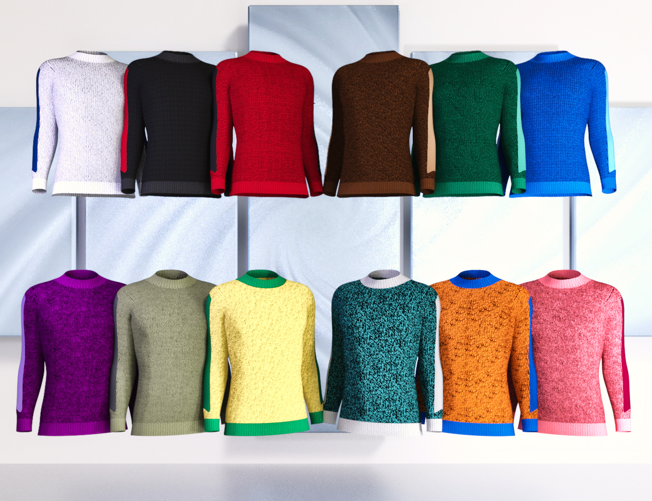 JMR dForce Herbert Sweater for Genesis 9 and 8 Male | Daz 3D