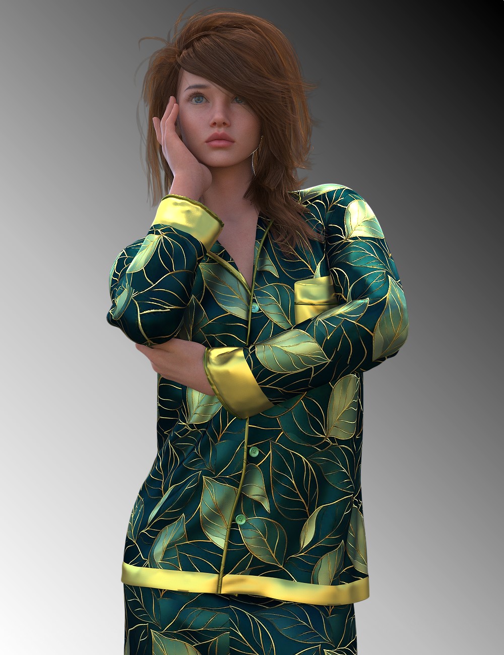 L3D Elegance Cozy Pajama Texture Add-On | Daz 3D