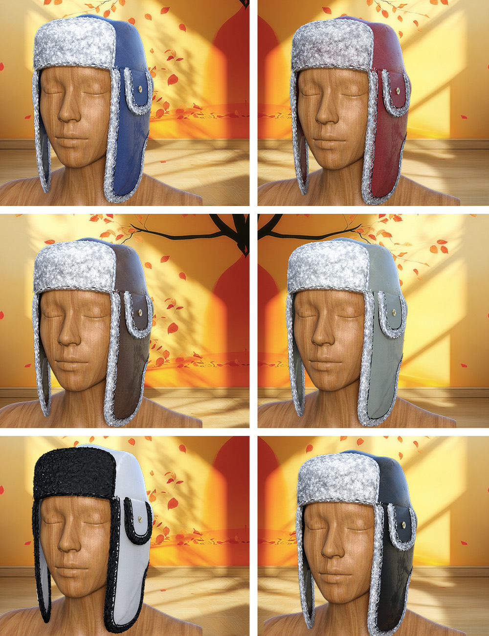TN Winter Collection - Hats and Scarves for Genesis 8 Female & Genesis ...