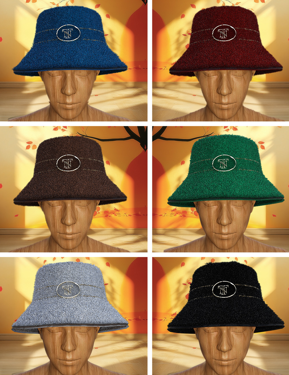TN Winter Collection - Hats and Scarves for Genesis 8 Female & Genesis ...