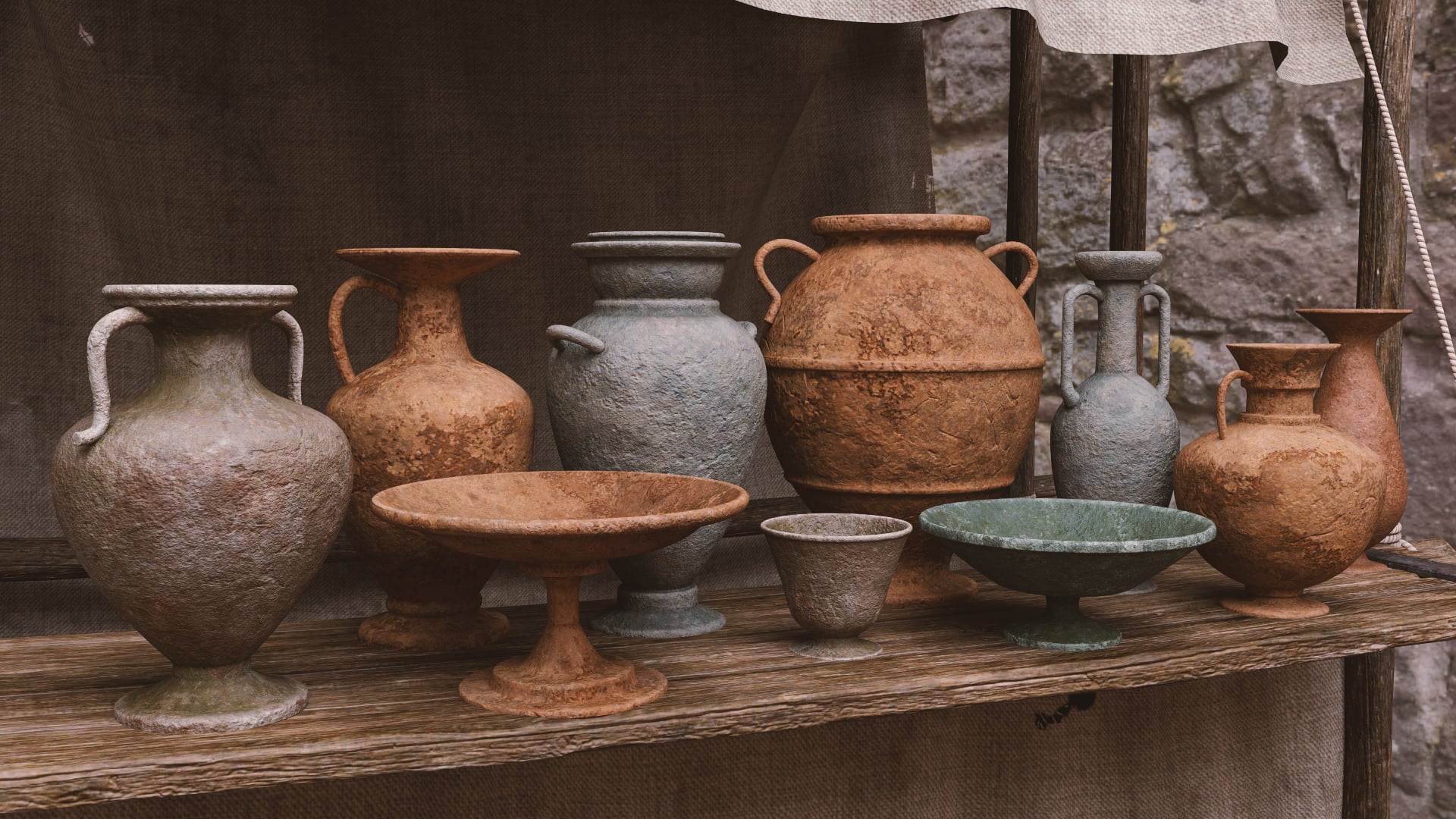 Old Pots | Daz 3D