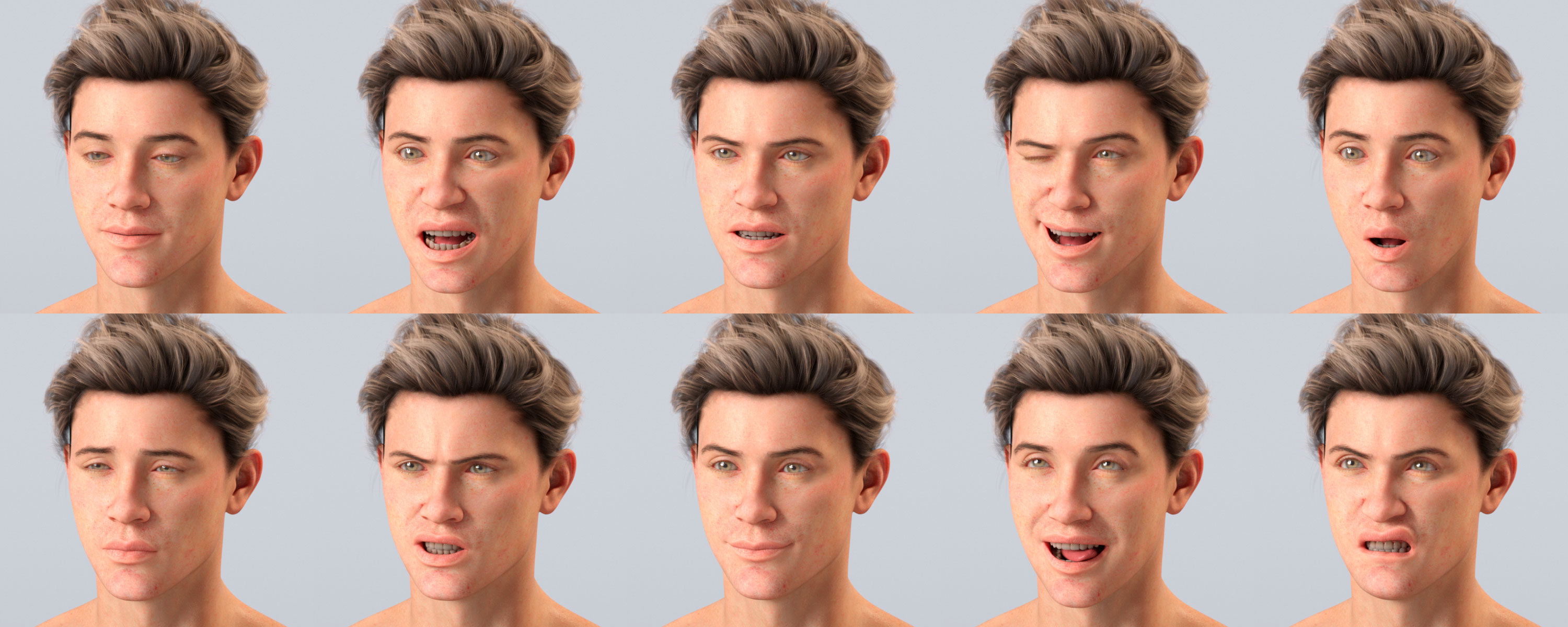 101 Series Mirror Of The Soul Expressions for Genesis 9 | Daz 3D