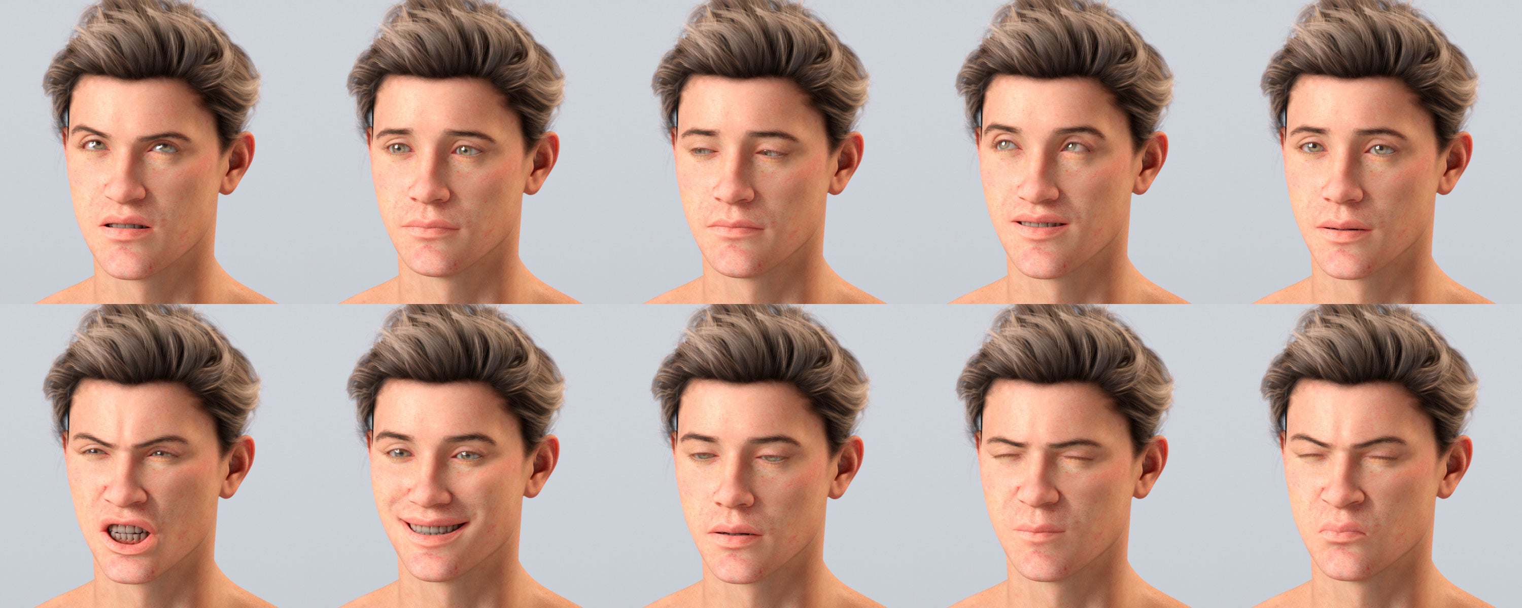 101 Series Mirror Of The Soul Expressions for Genesis 9 | Daz 3D
