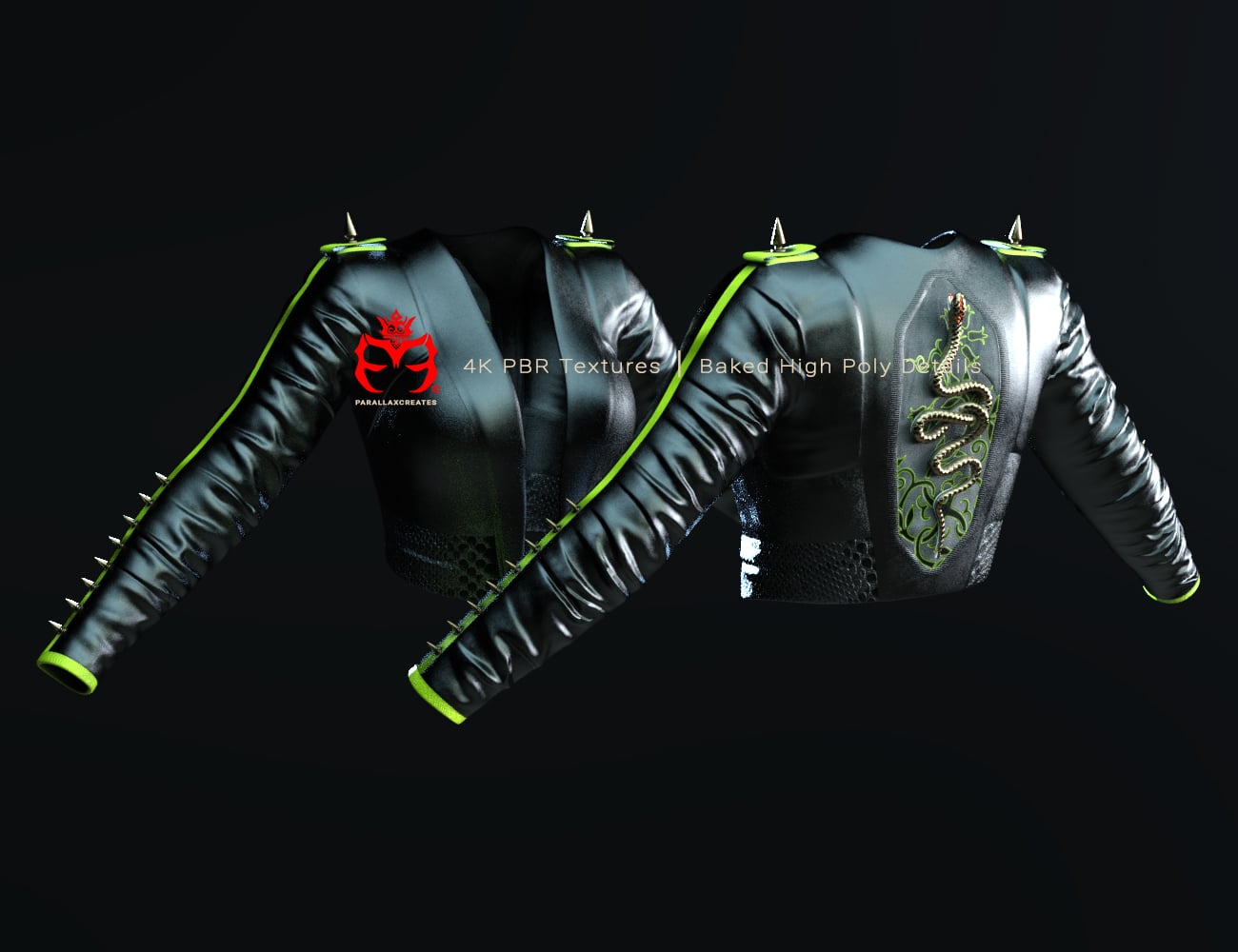 dForce Snake Jacket for Genesis 9 | Daz 3D