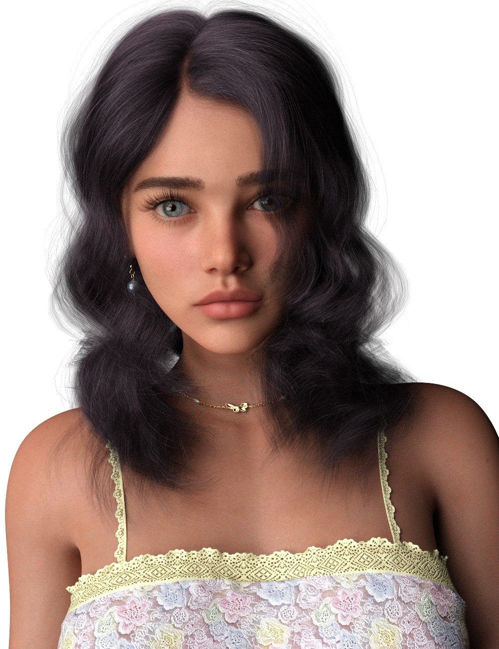 Quick Click Side Parted Bob | Daz 3D