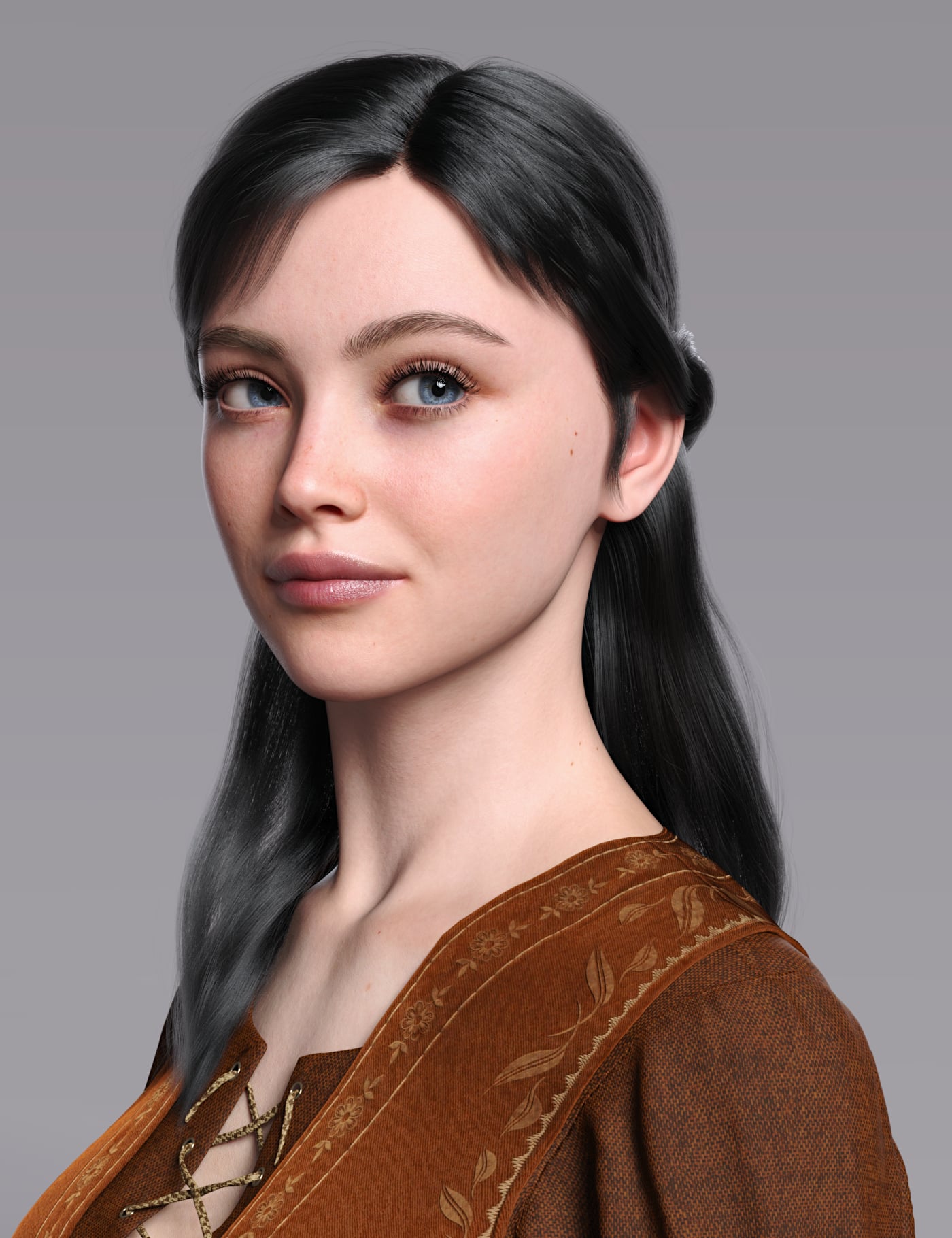 dForce Rina Hair for Genesis 9 | Daz 3D