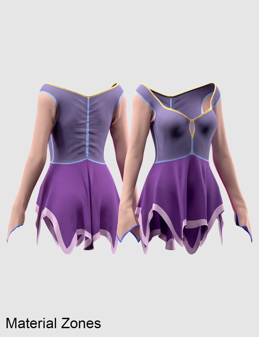 dForce Mythical Dress for Genesis 9 | Daz 3D