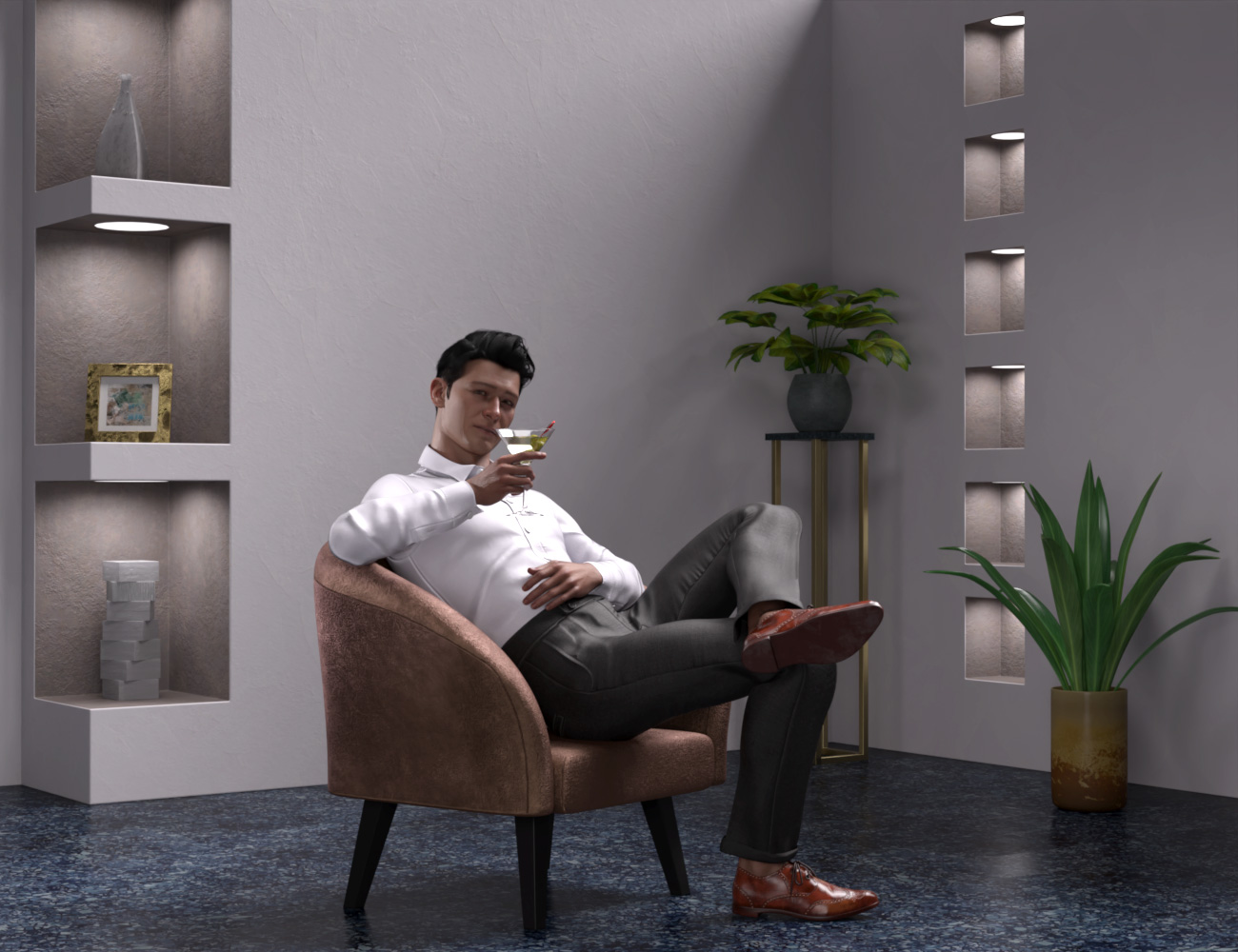 Modern Background Vignette - Iray and FilaToon | Daz 3D