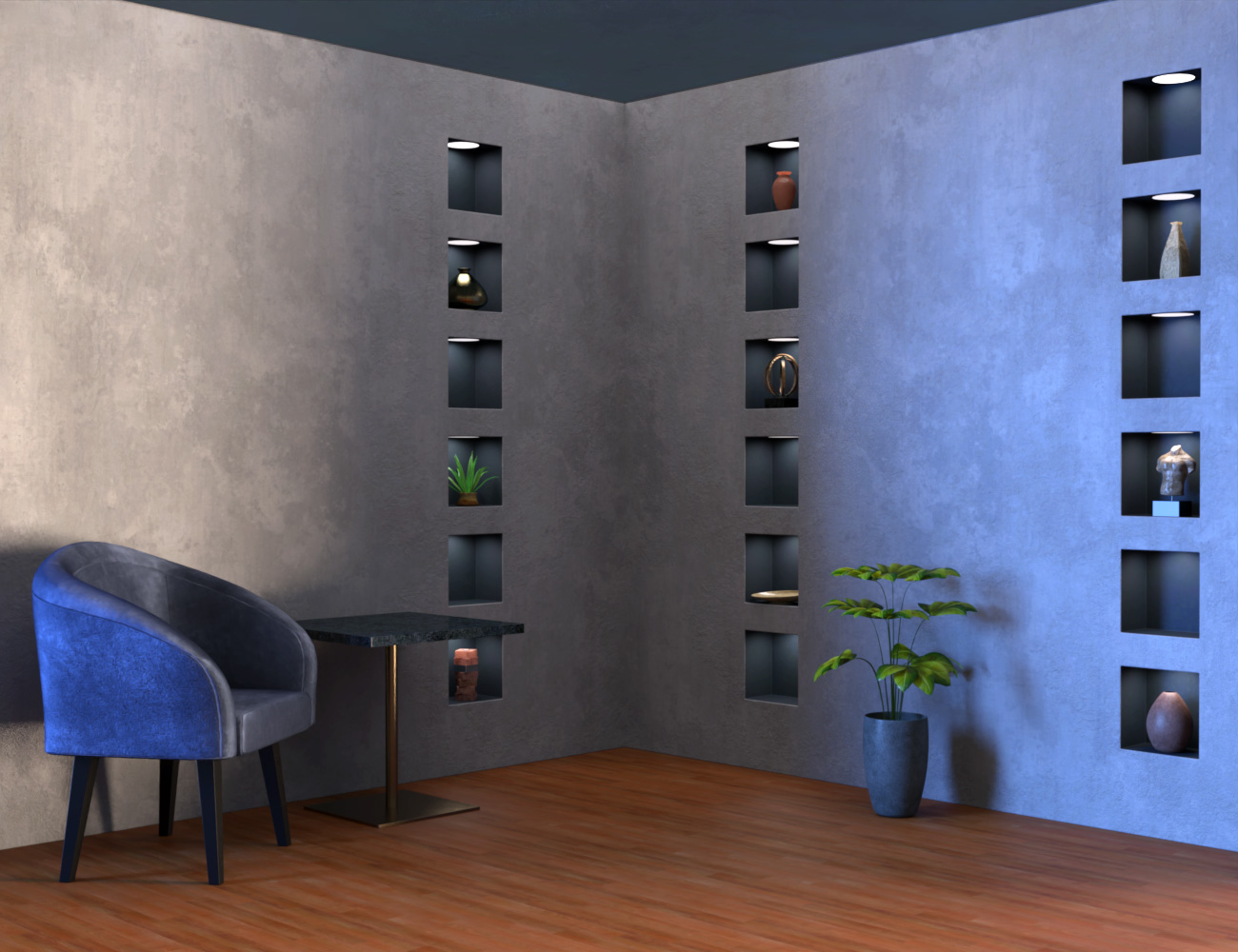 Modern Background Vignette - Iray and FilaToon | Daz 3D