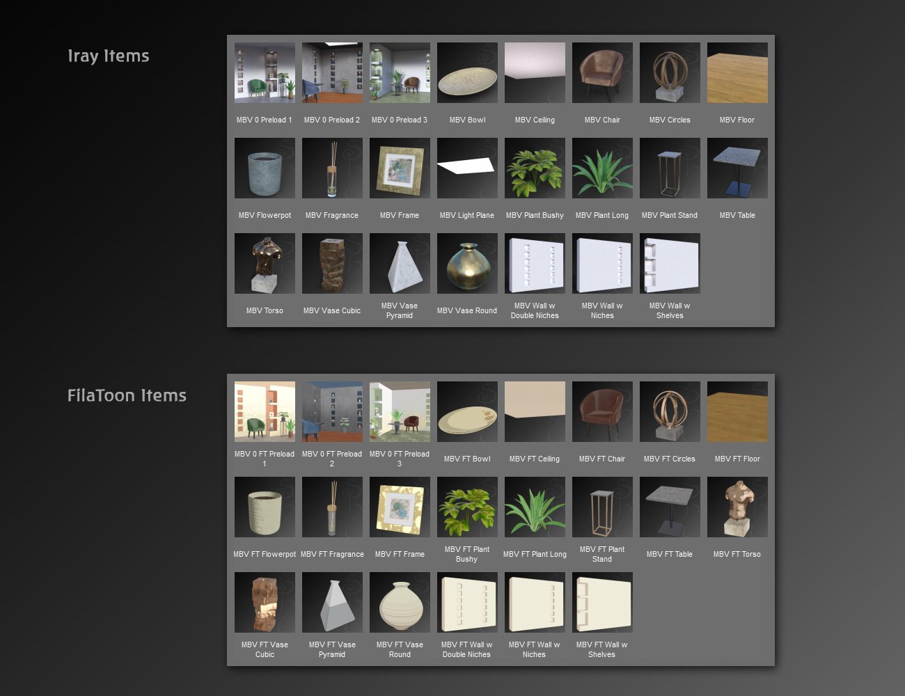 Modern Background Vignette - Iray and FilaToon | Daz 3D