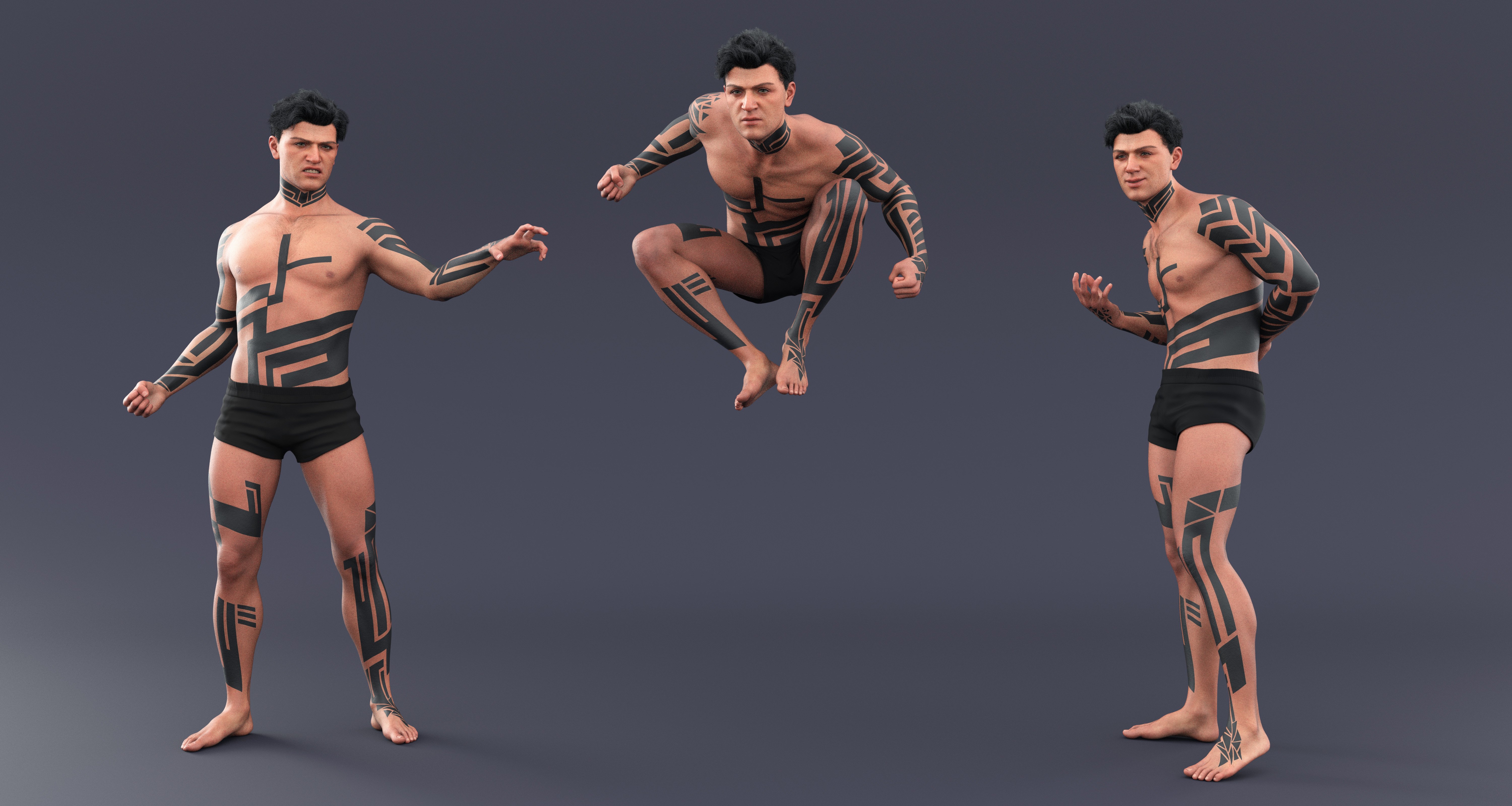Legacy Of The Evil Poses for Genesis 9 and 8 Male | Daz 3D