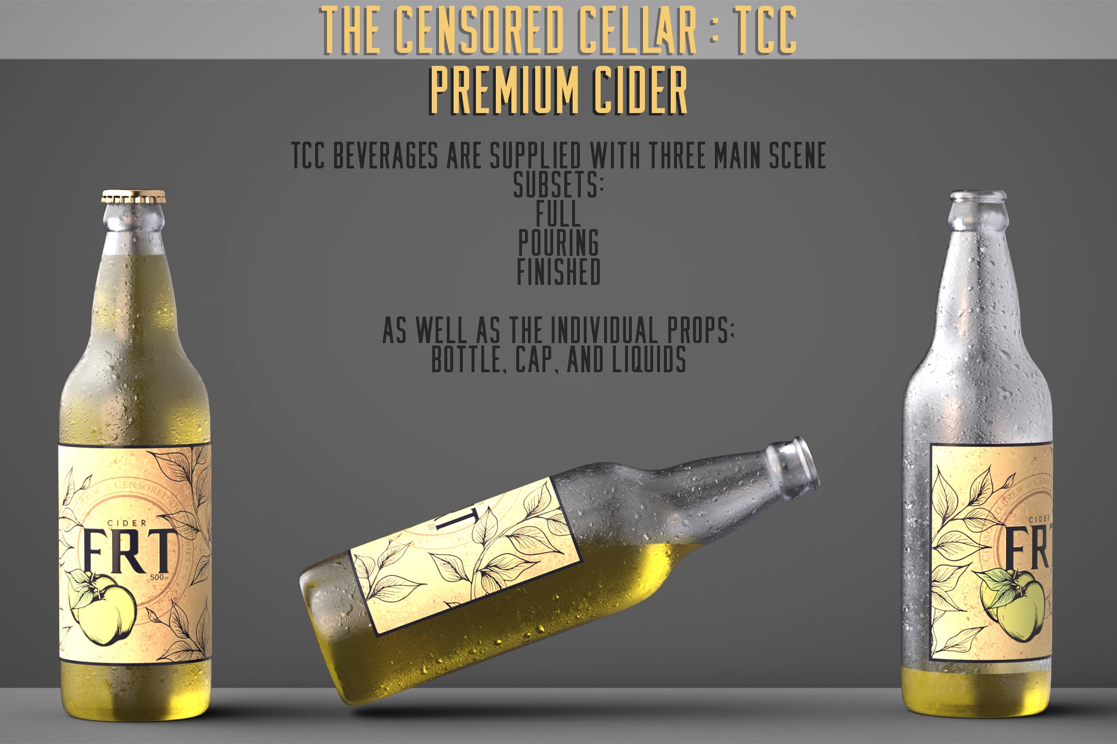 The Censored Cellar: Beverage Props and Shaders | Daz 3D
