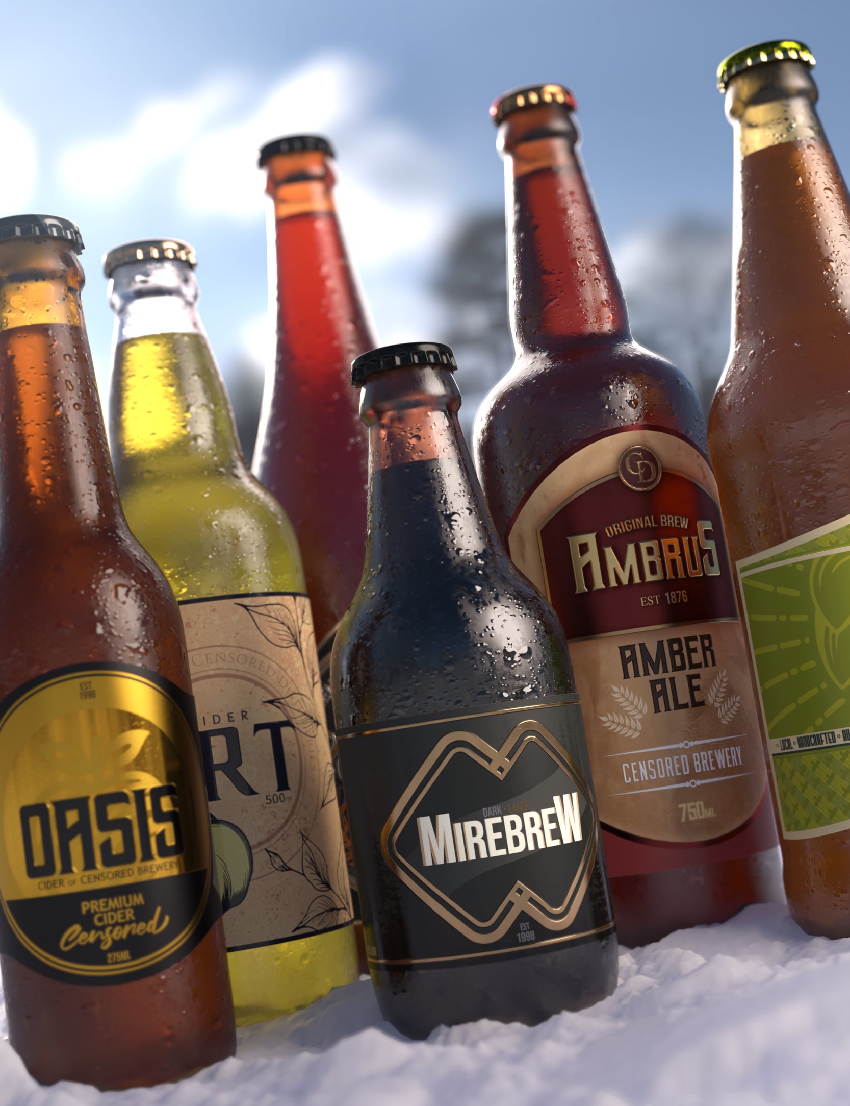 The Censored Cellar: Beverage Props and Shaders | Daz 3D