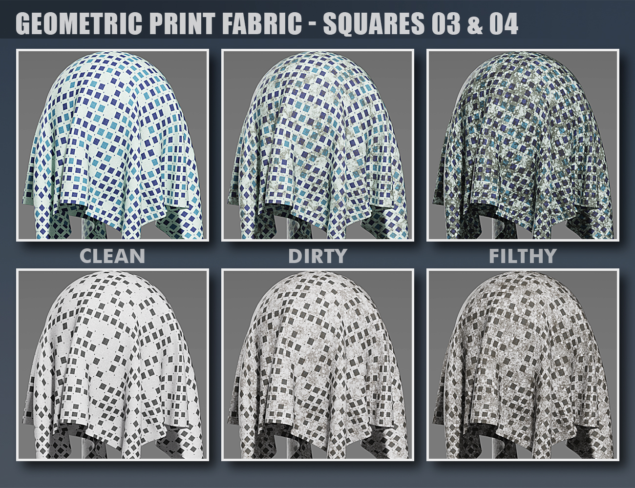 DD PBR Geometric Fabric Shaders for Iray Vol 4 | Daz 3D