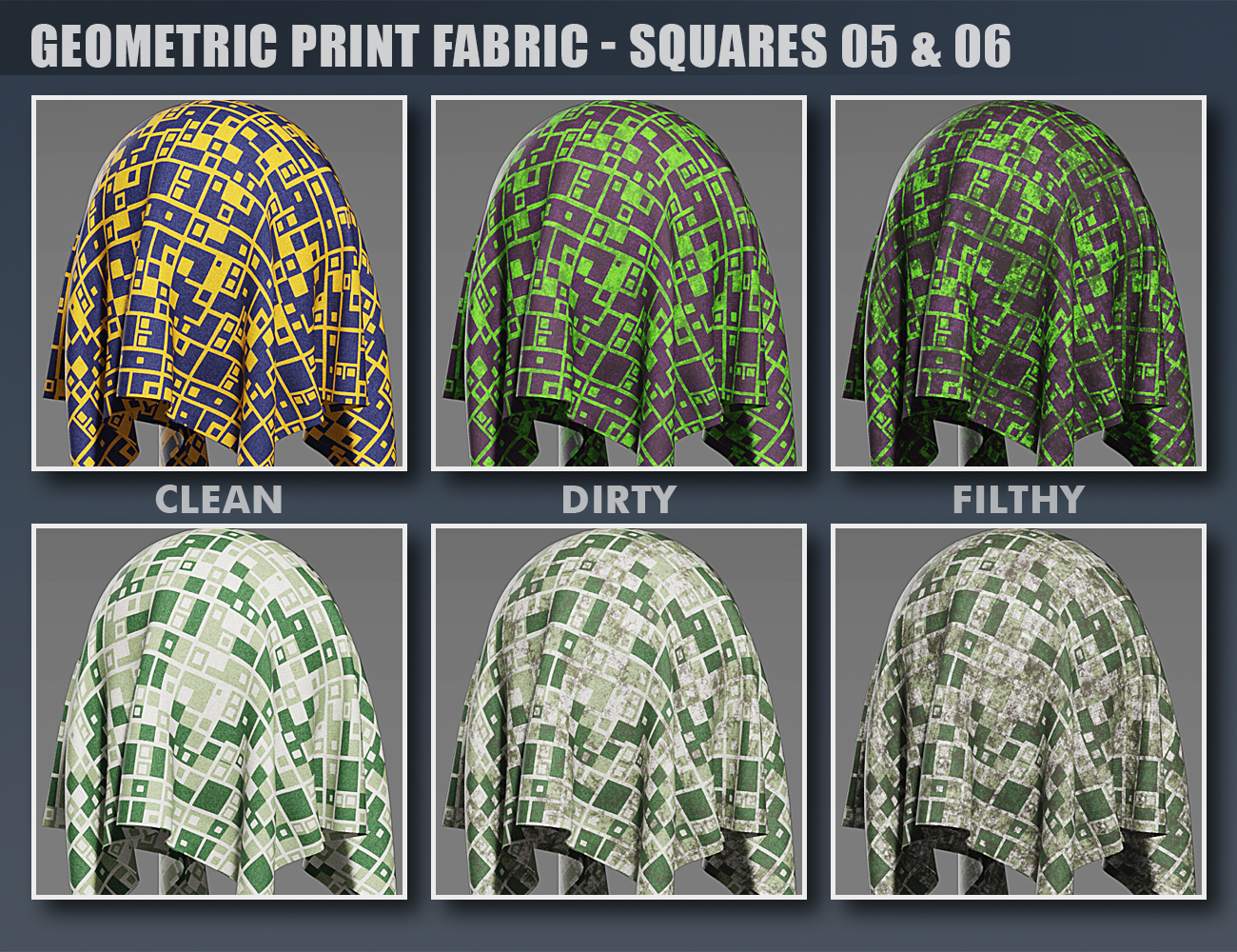 DD PBR Geometric Fabric Shaders for Iray Vol 4 | Daz 3D