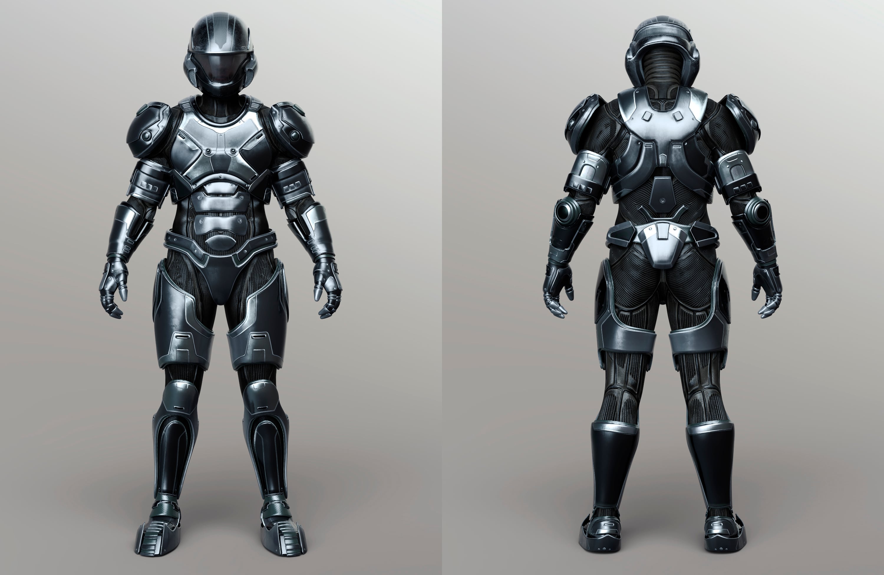 High Tech Cyborg Style Outfit for Genesis 9 | Daz 3D