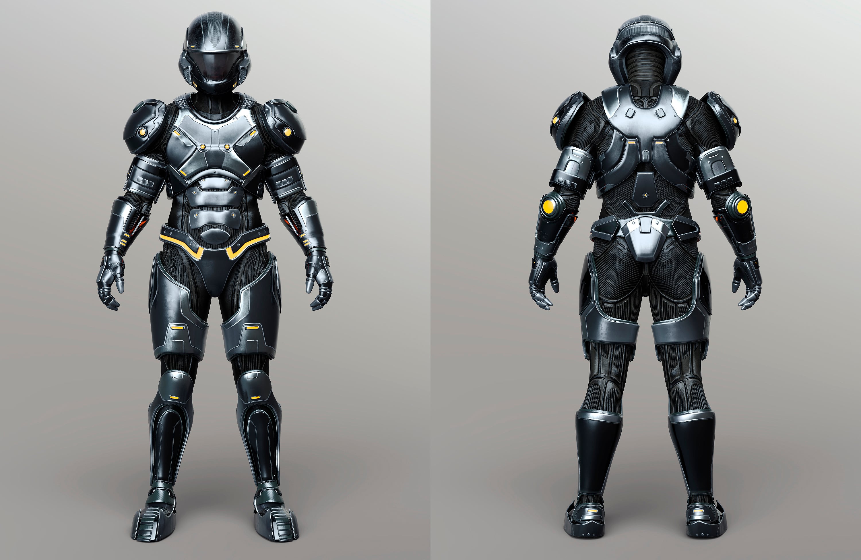 High Tech Cyborg Style Outfit for Genesis 9 | Daz 3D
