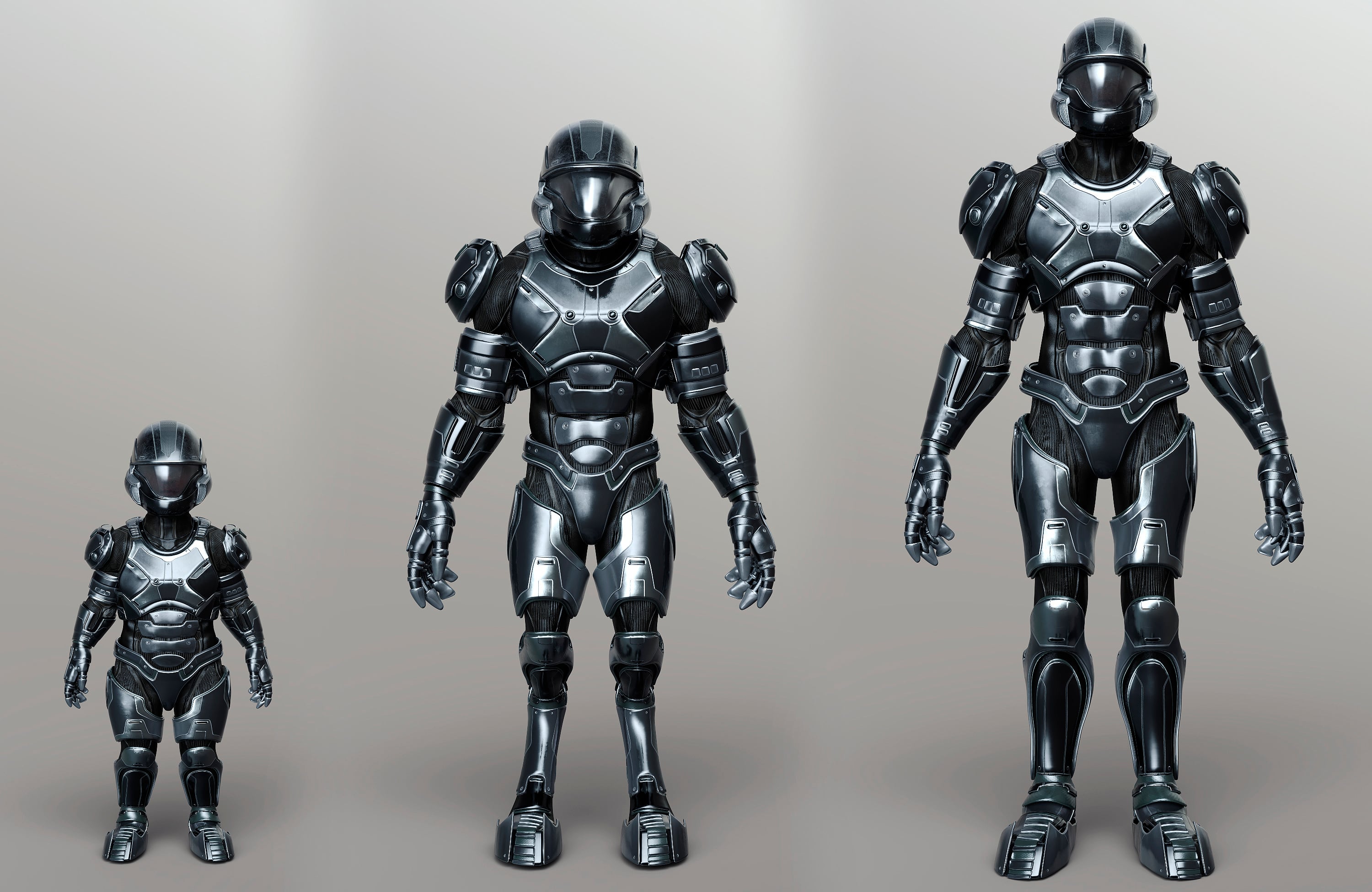 High Tech Cyborg Style Outfit for Genesis 9 | Daz 3D