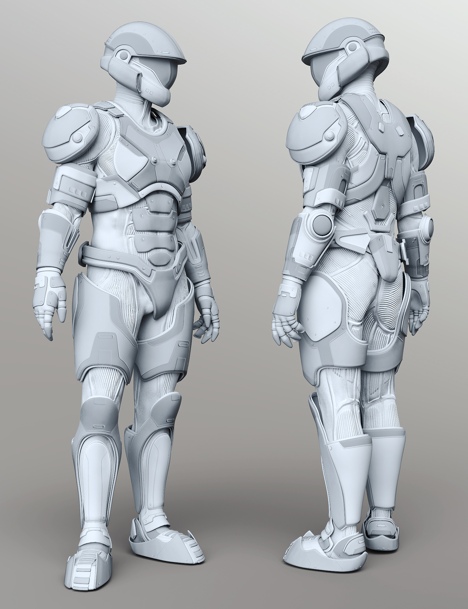 High Tech Cyborg Style Outfit for Genesis 9 | Daz 3D