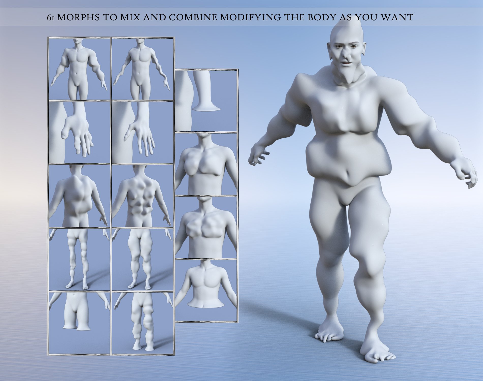 JW ShapelessM Morphs for Genesis 9 ⋆ 3d-stuff Community