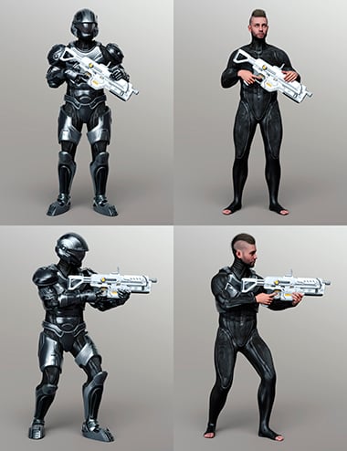 Space Warrior Pose for Genesis 9 | Daz 3D