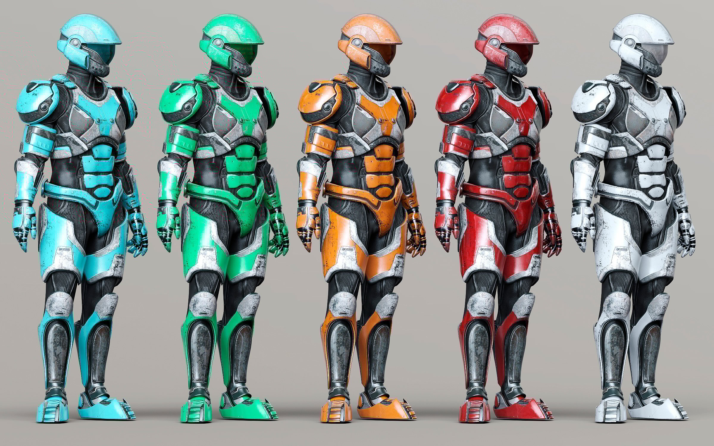 High Tech Cyborg Style Outfit Bundle for Genesis 9 | Daz 3D