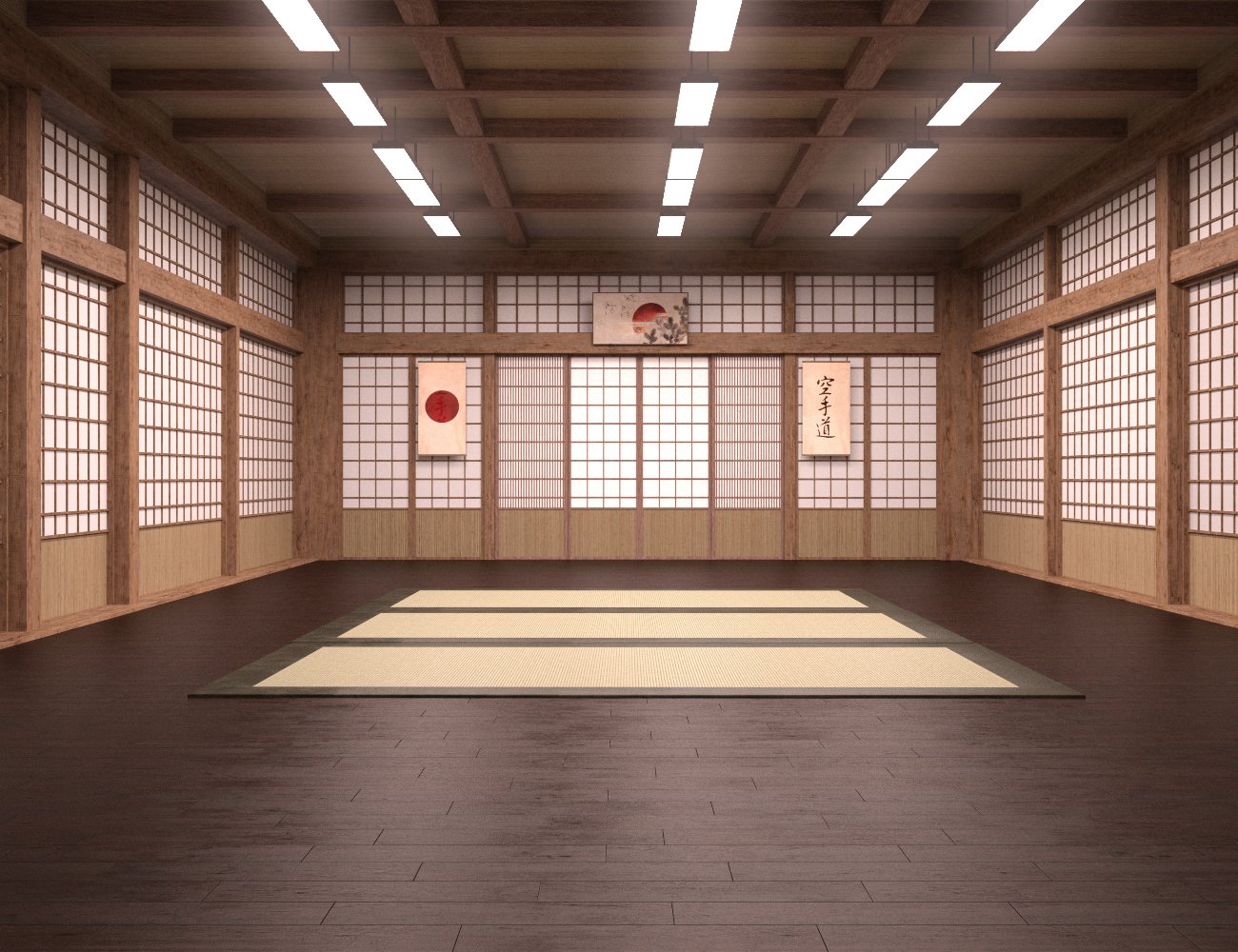 Japanese Dojo Interior | Daz 3D