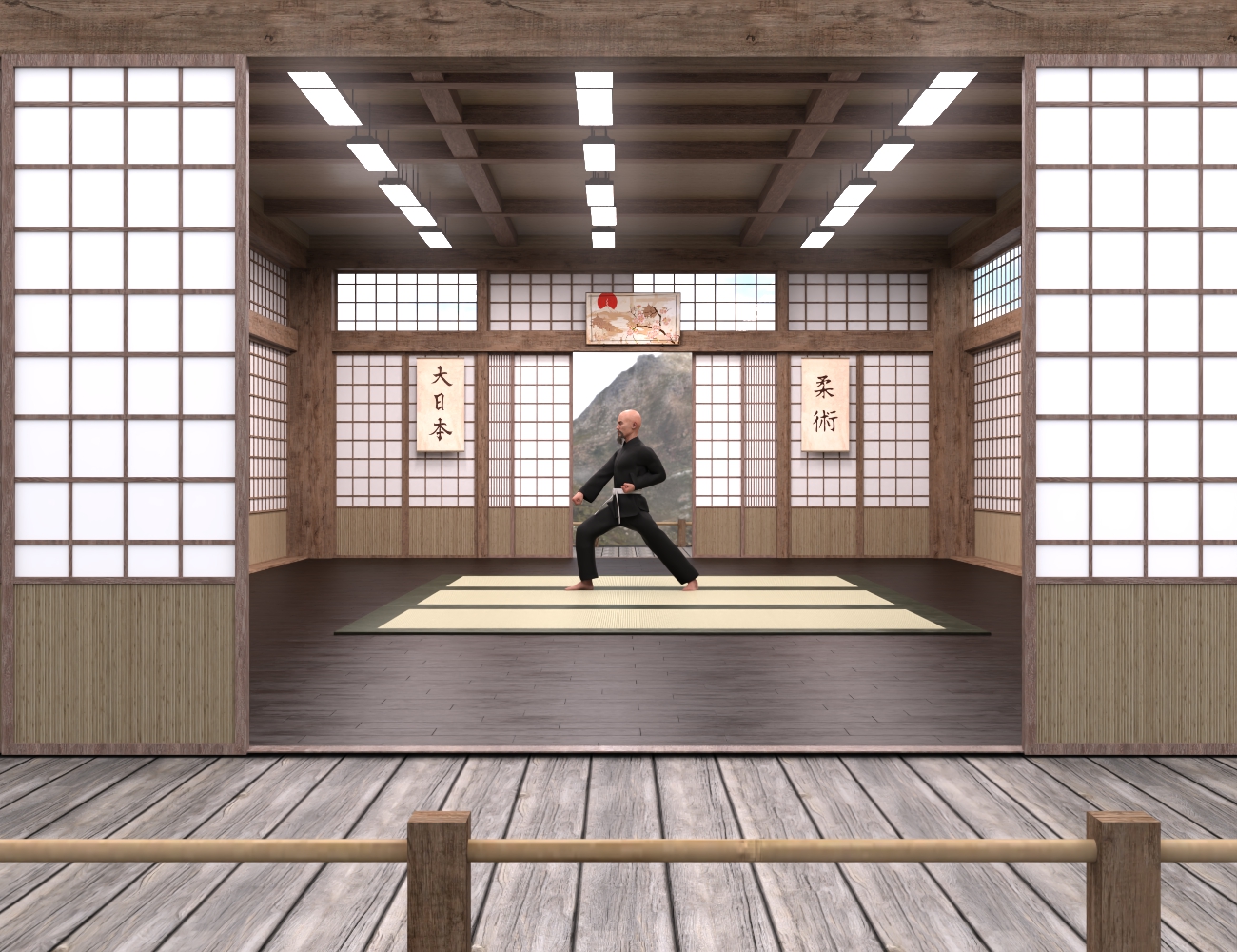 Japanese Dojo Interior | Daz 3D